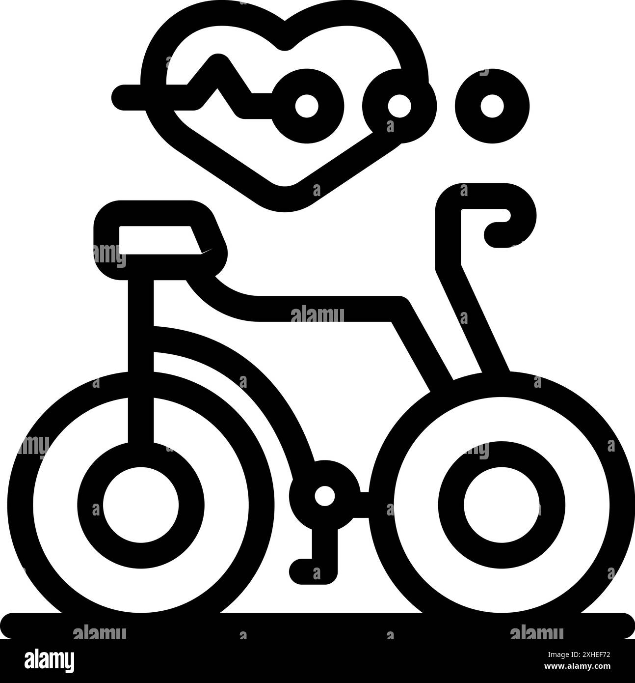 Cycling improving cardiovascular system and overall well being Stock ...