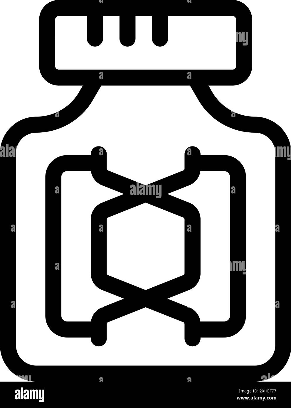 Simple and clear black outline icon representing a medical bottle ... Simple and clear black outline icon representing a medical bottle ...