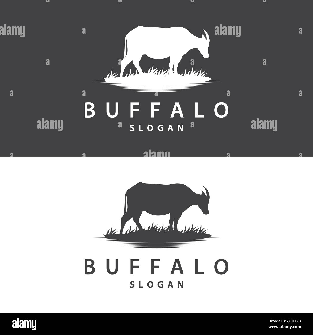 Minimalist countryside logo hi-res stock photography and images - Alamy