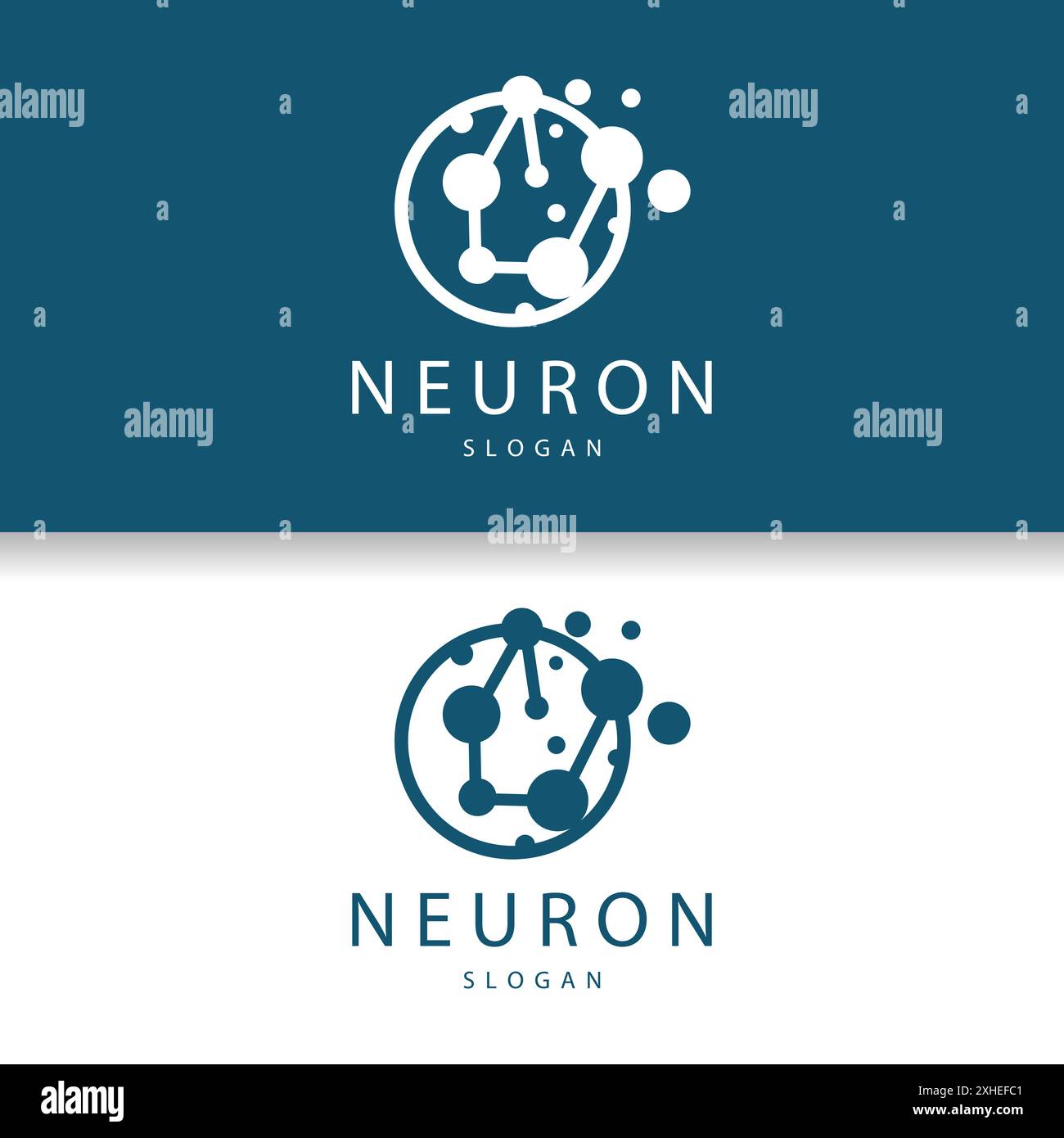 Neuron Logo, Neuron Nerve or Seaweed Vector Abstract Molecule Design ...