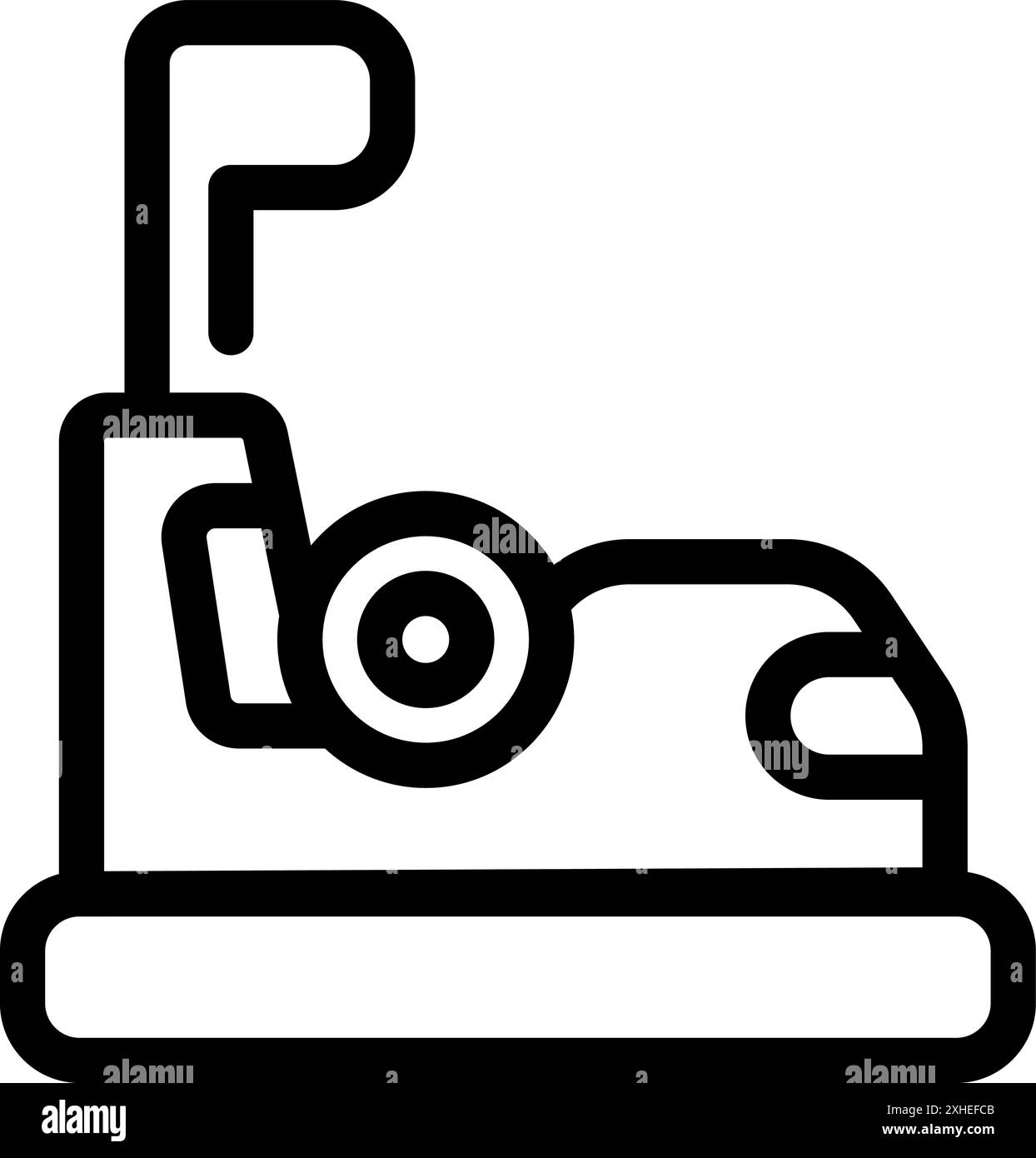 Electric bumper car amusement ride icon outline style Stock Vector ...