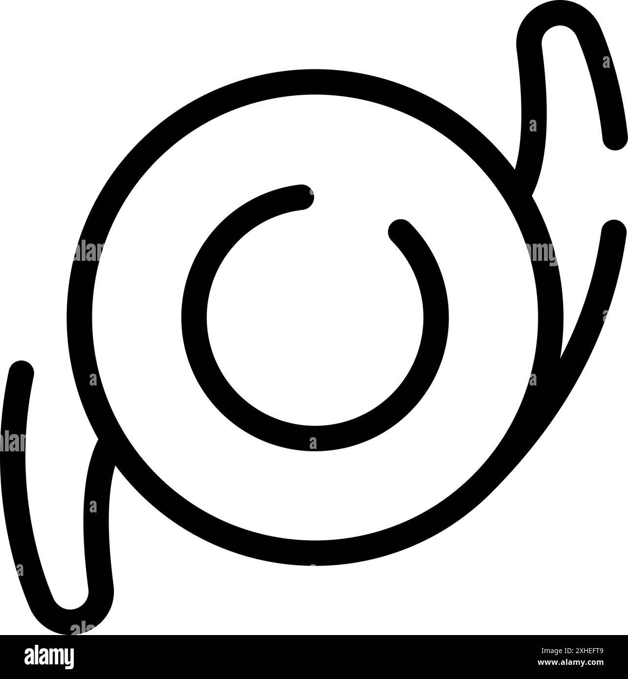 Hurricane showing its power with rotating air currents Stock Vector ...