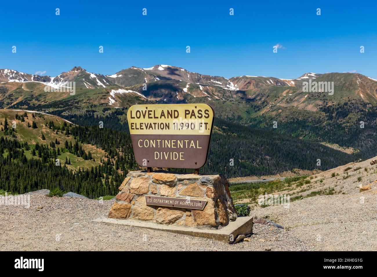 Scenic Panoramic View from Loveland Pass, Colorado Stock Photo - Alamy