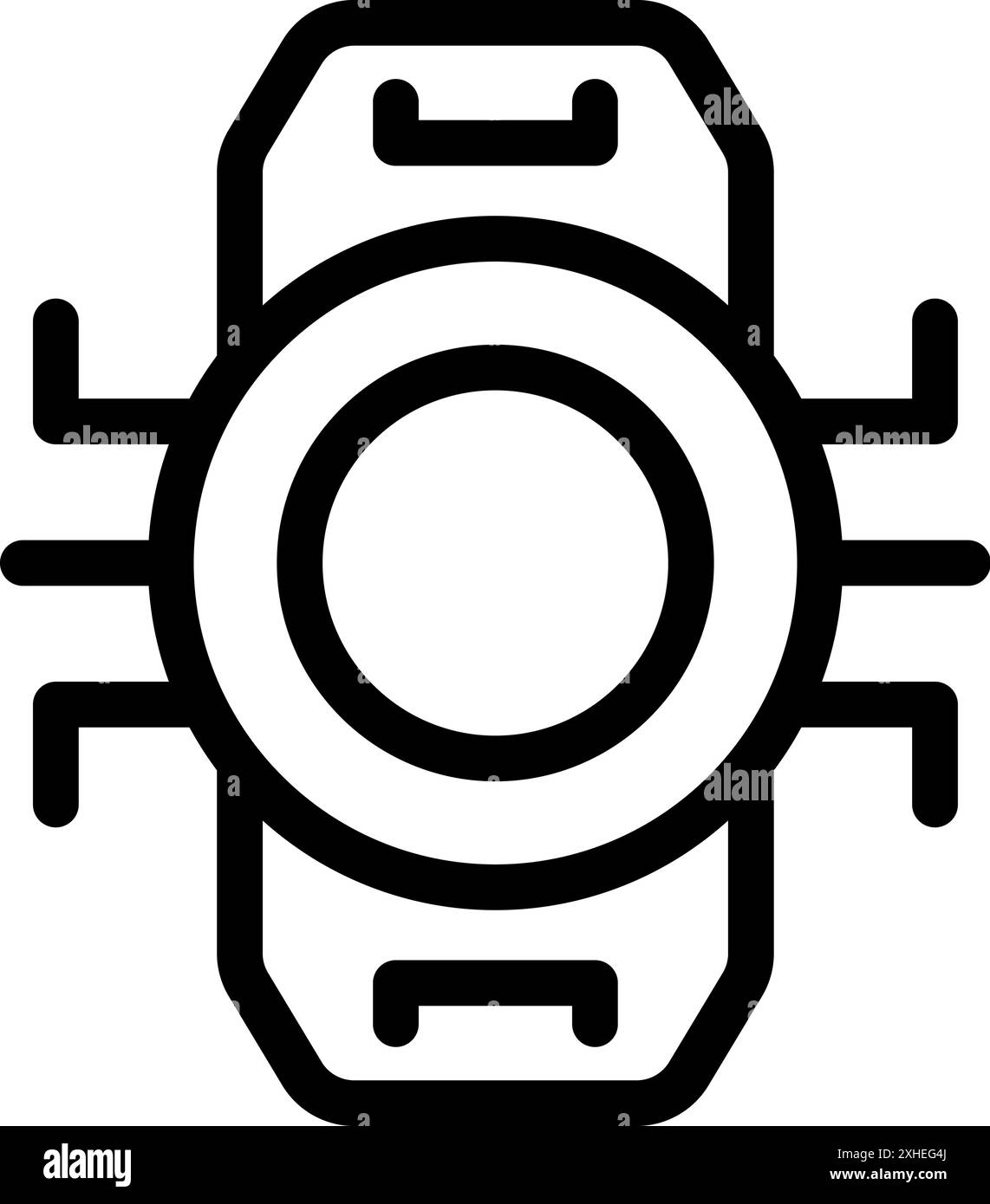 Electronic chip connecting with multiple wires, representing ... Electronic chip connecting with multiple wires, representing ...