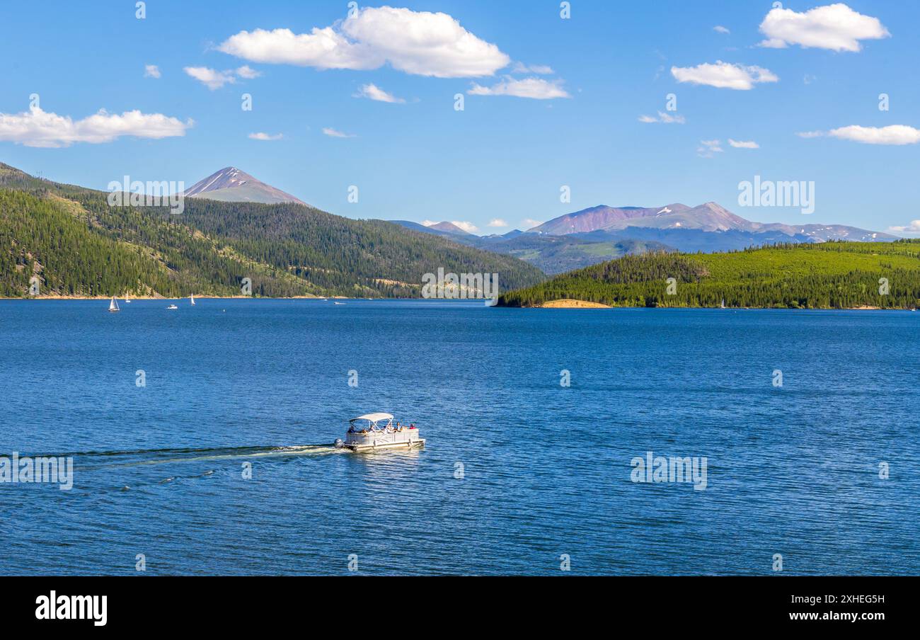 Scenic View of Dillon Reservoir. Summit County, Colorado Stock Photo ...