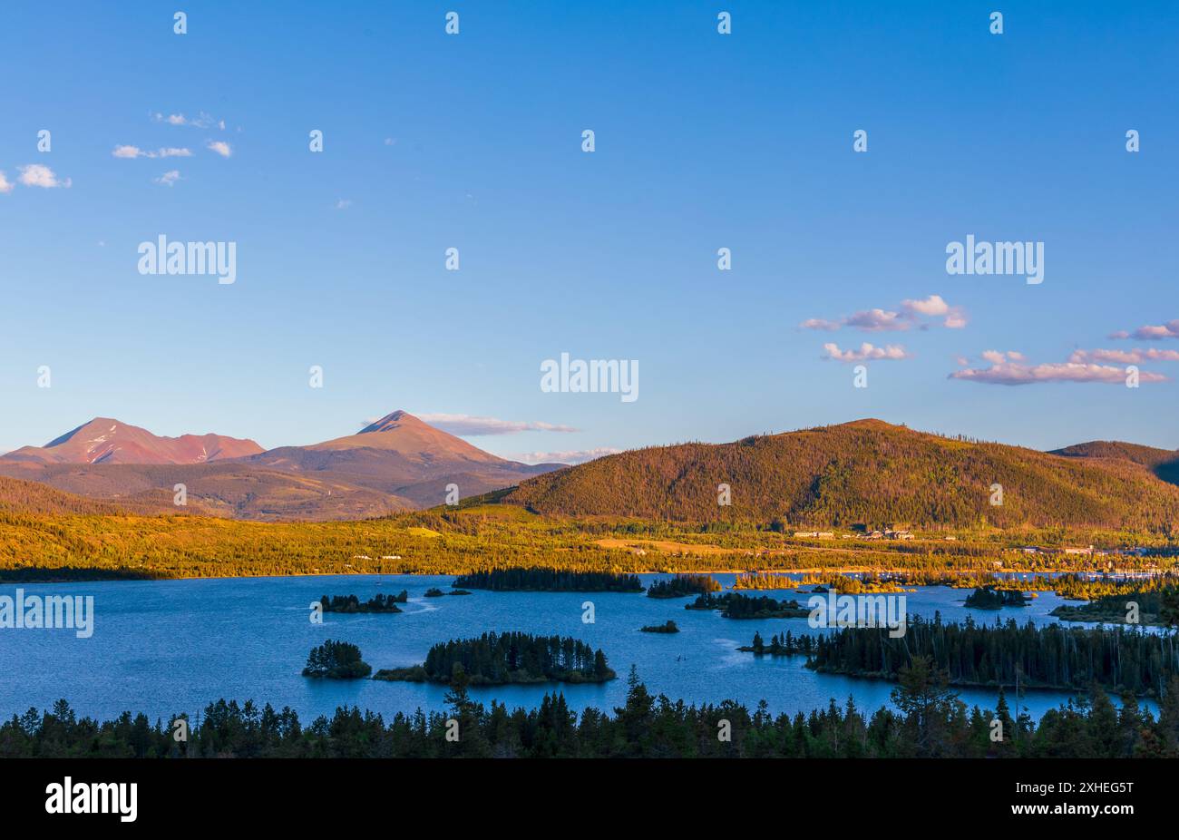 Scenic View of Dillon Reservoir. Summit County, Colorado Stock Photo ...