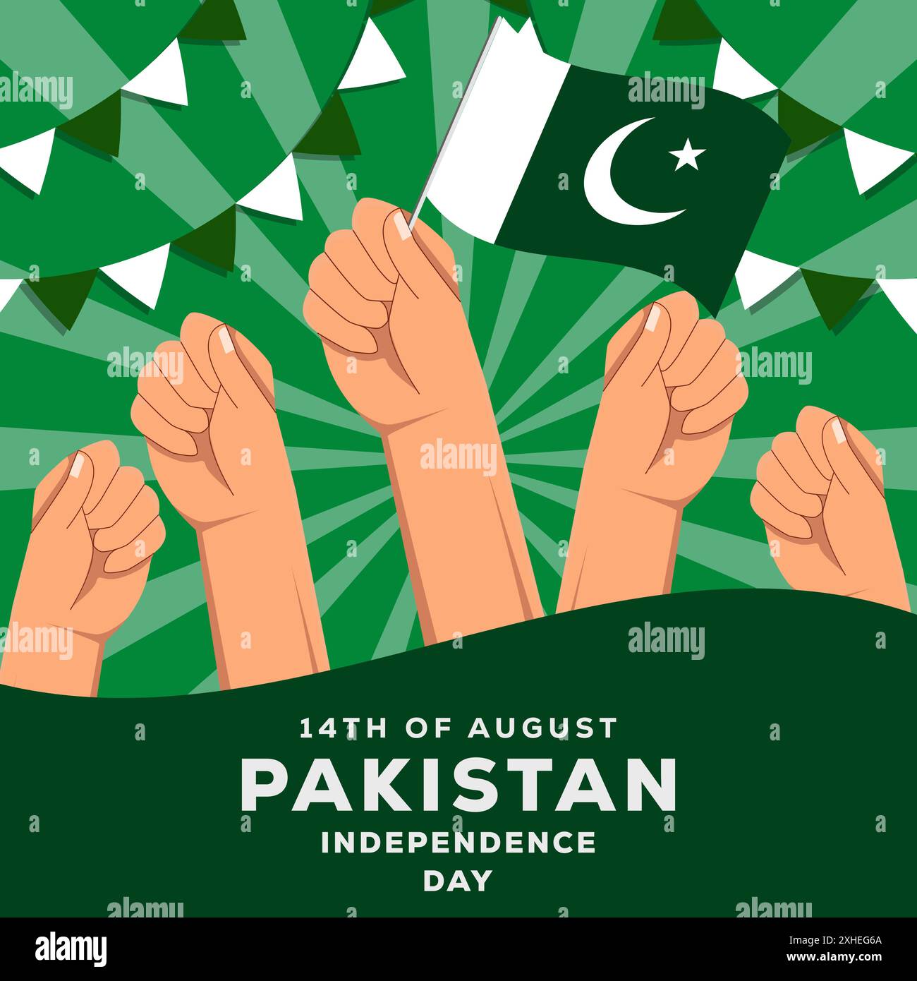 illustration for celebrate pakistan independence day Stock Vector Image ...
