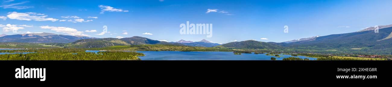 Scenic View of Dillon Reservoir. Summit County, Colorado Stock Photo ...