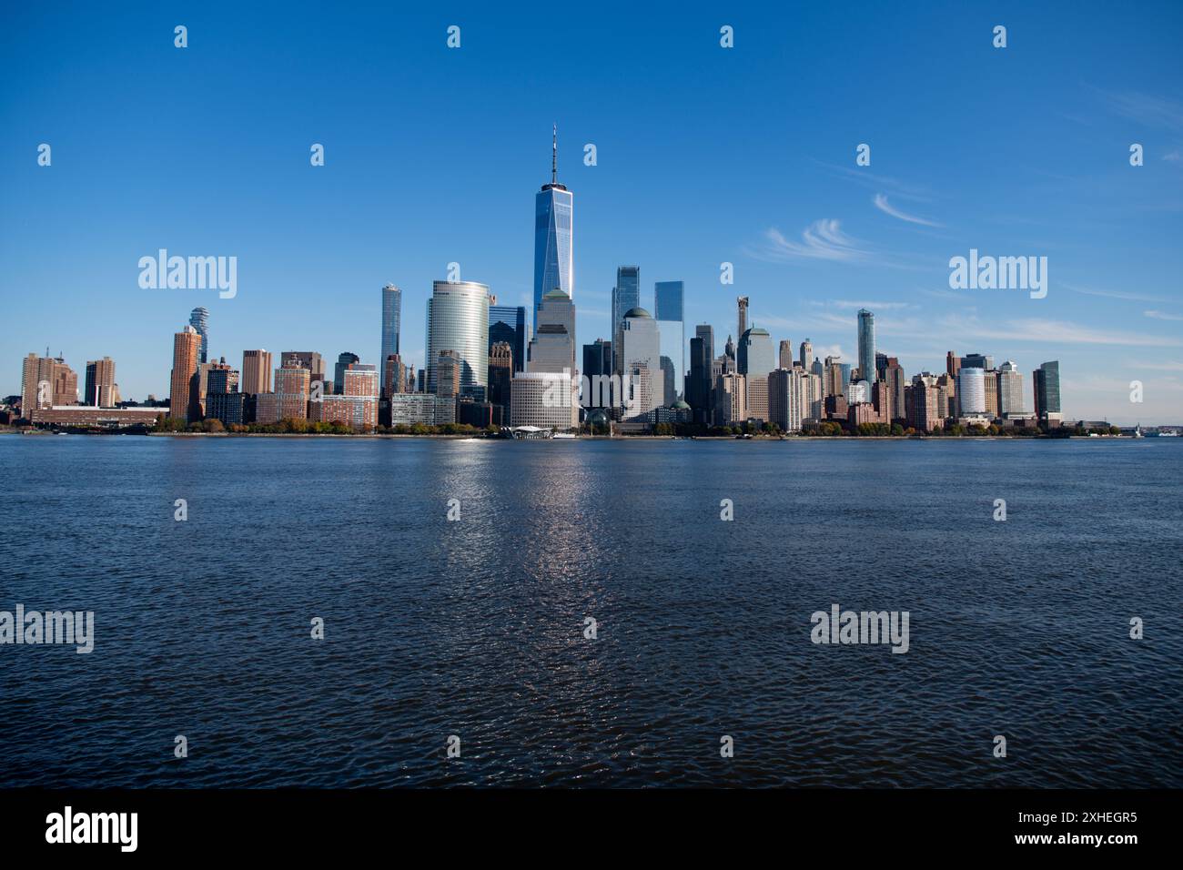 Manhattan's beautiful skyline, New York, United States. Panorama view ...
