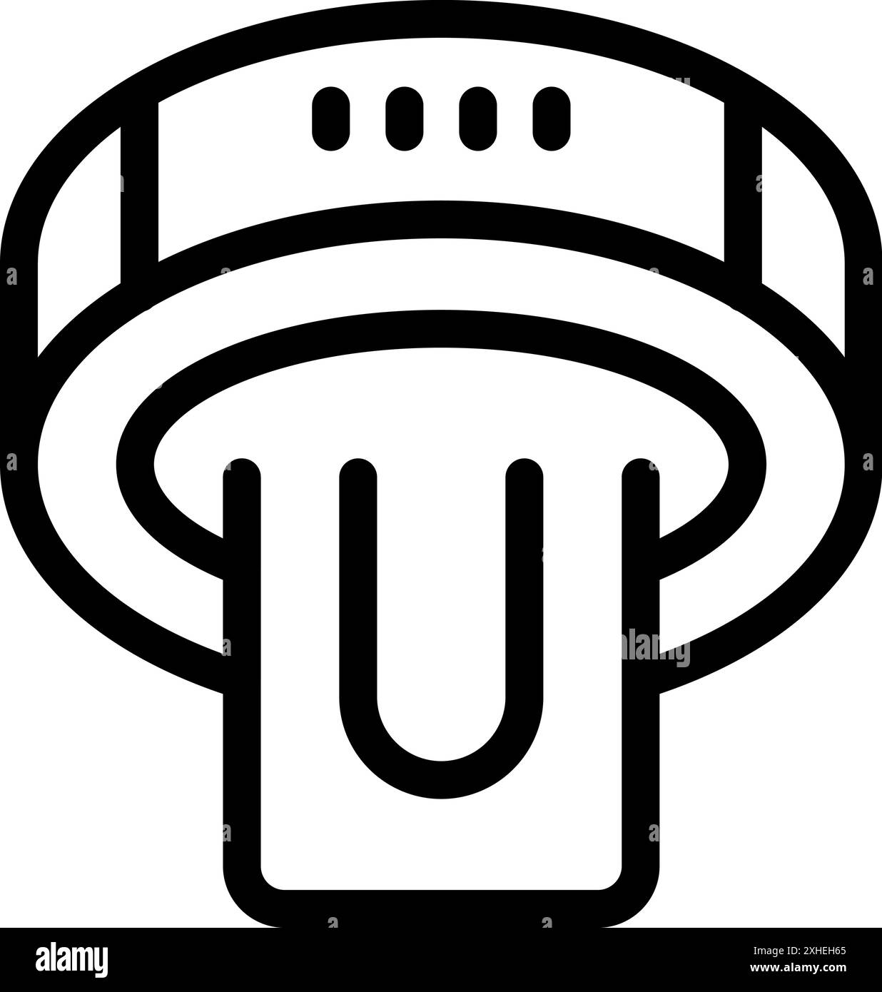 Icon of a smart home device controlling the air conditioning system ...