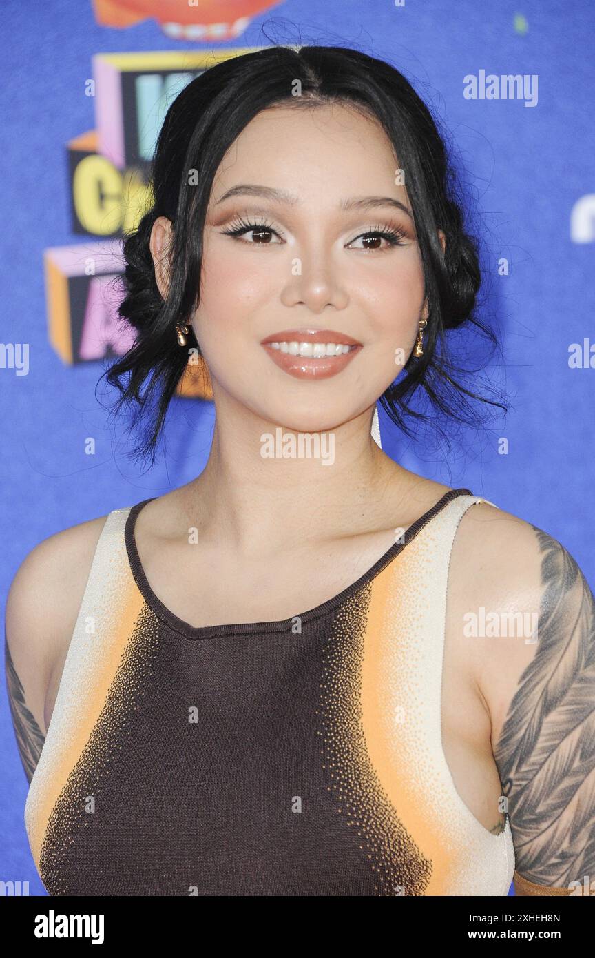 Bella Poarch at arrivals for Nickelodeon Kids Choice Awards 2024 ...