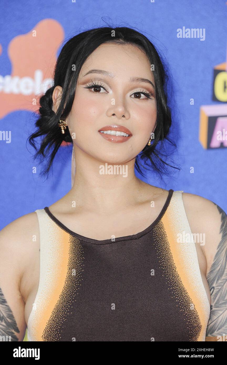Bella Poarch at arrivals for Nickelodeon Kids Choice Awards 2024, Barker Hangar, Santa Monica ...