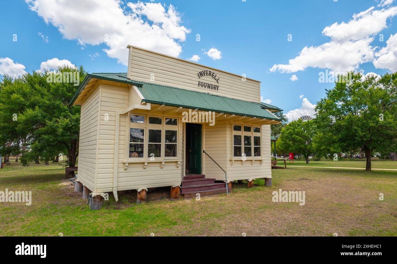 The old Inverell Foundry at the Inverell Pioneer Village in northern ...