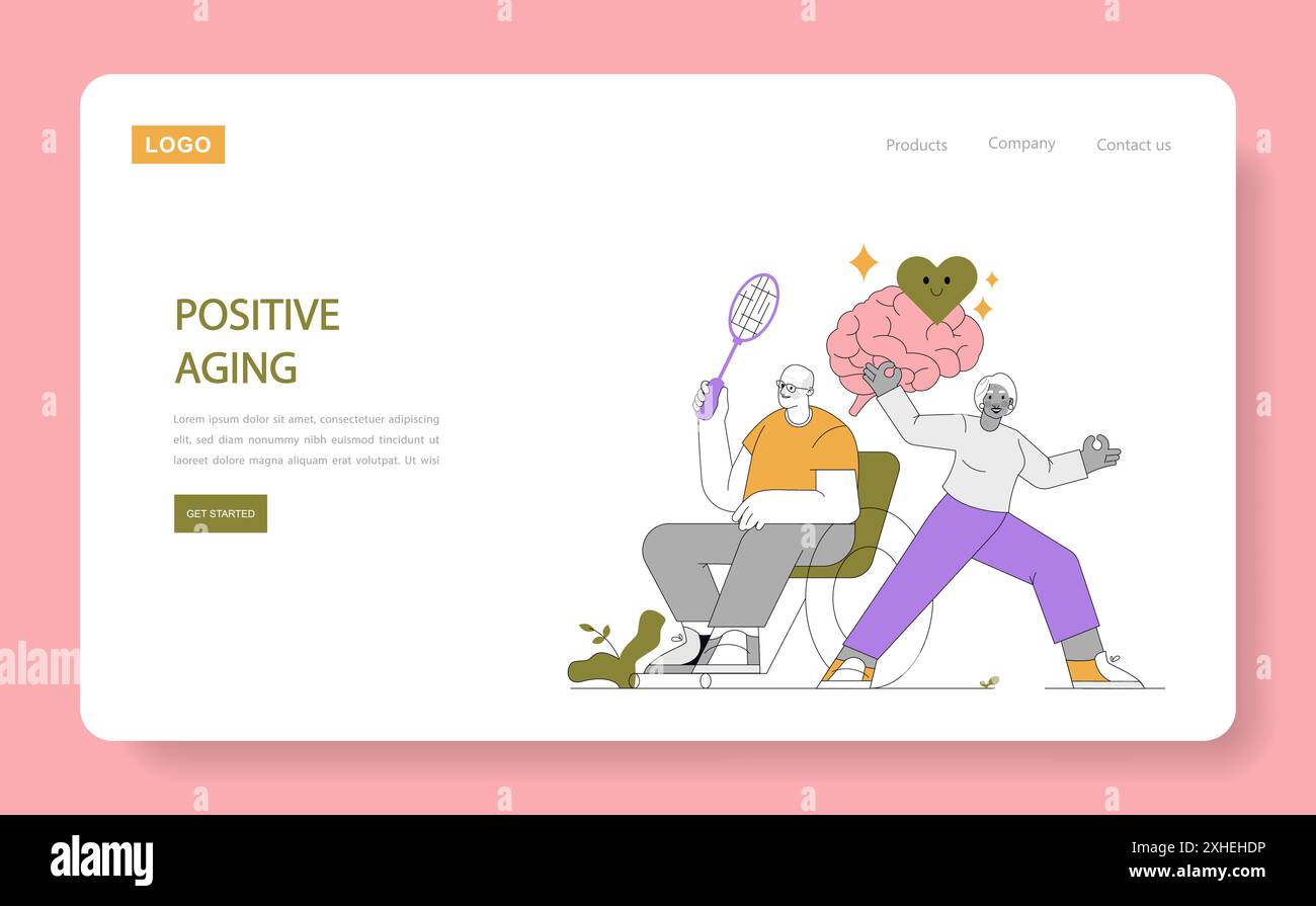 Positive Aging concept. Cheerful seniors engaging in playful activities ...