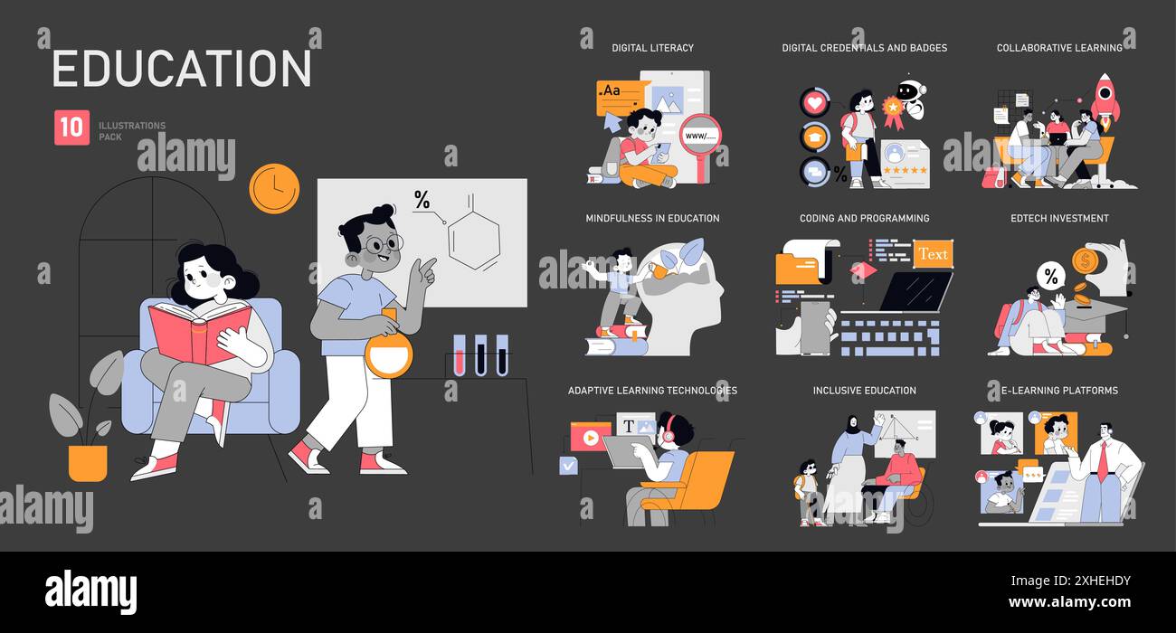 Virtualclassroom Stock Vector Images - Alamy