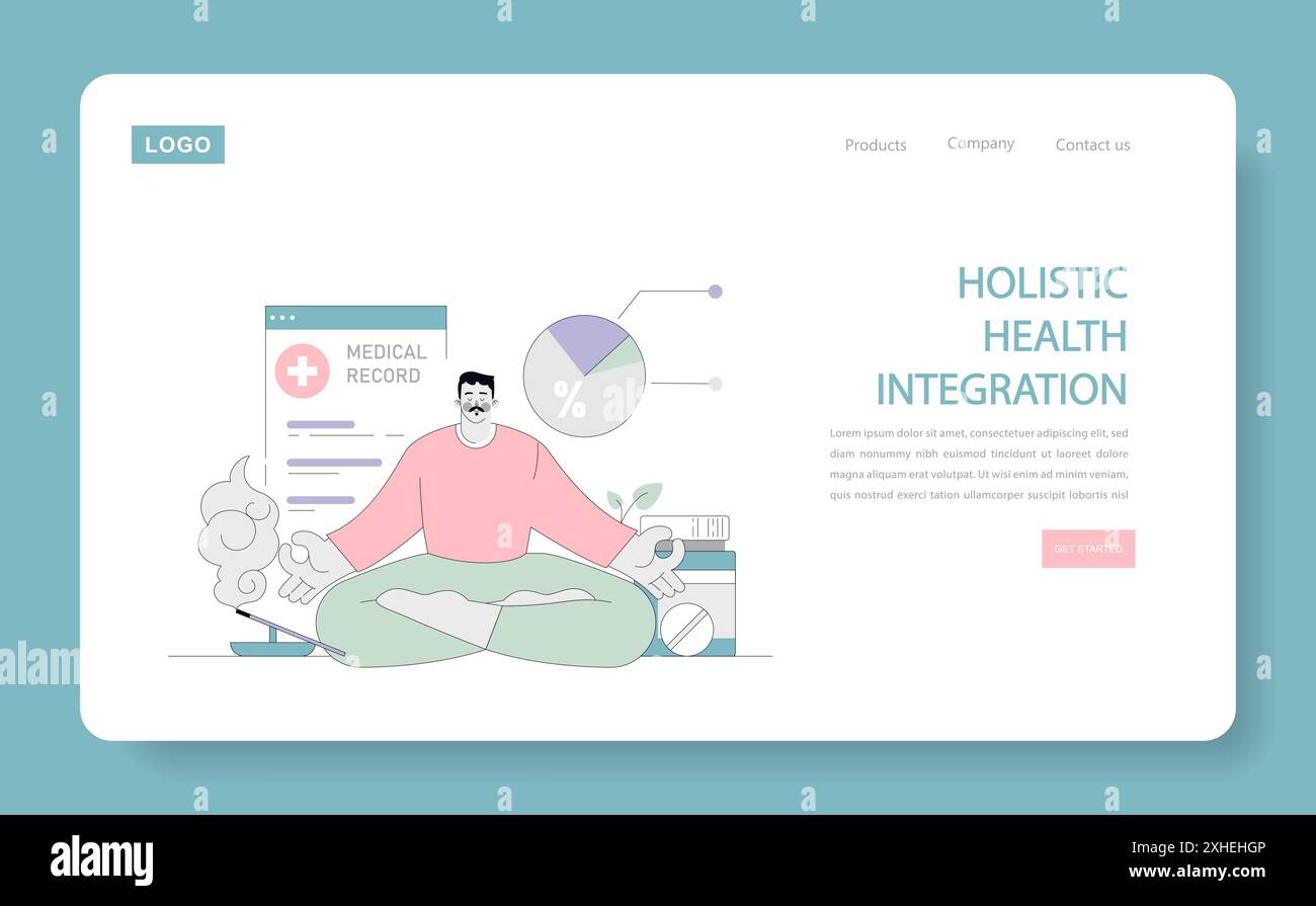 Humanistic Psychology concept. An illustration depicting a man ...