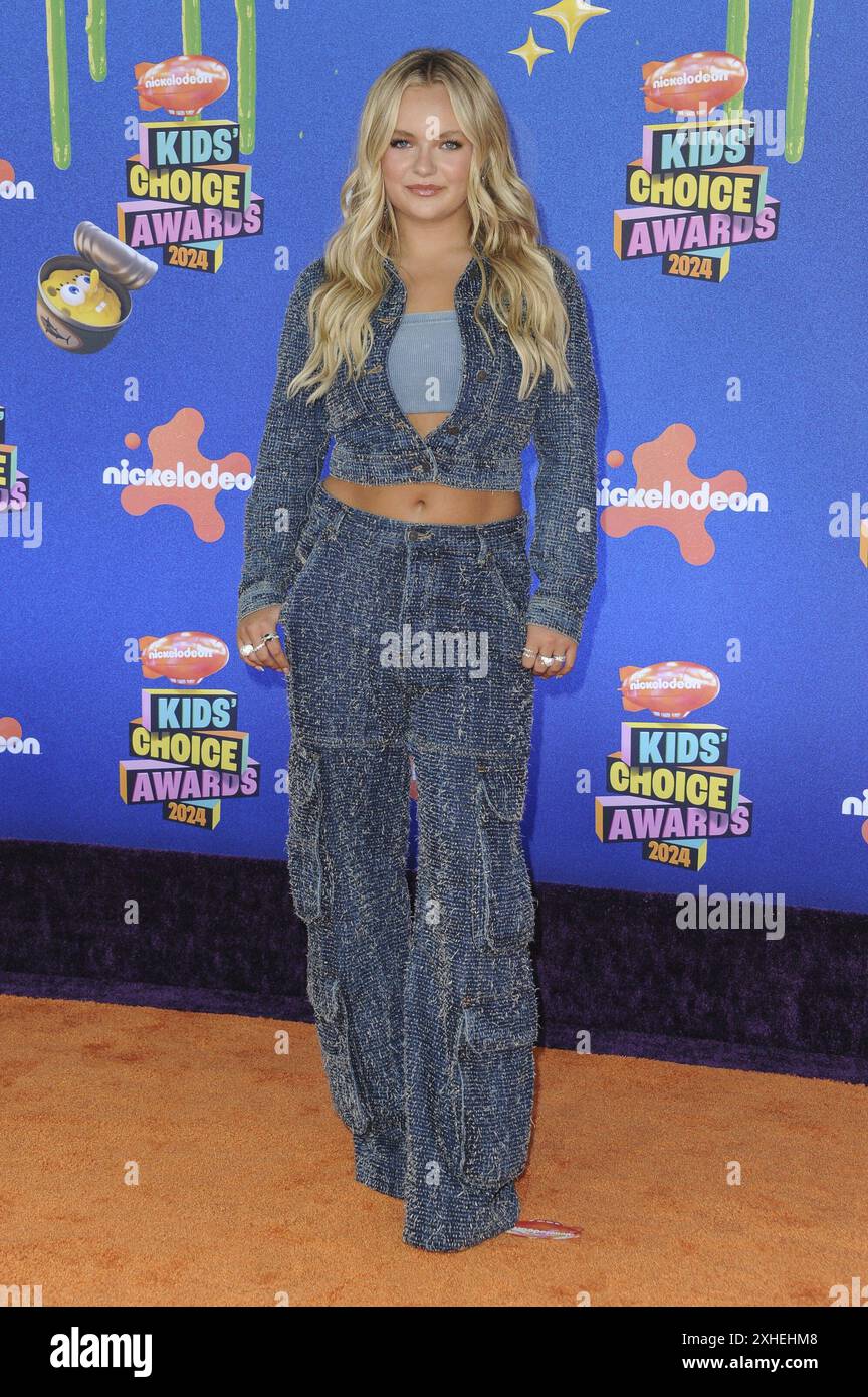 Pressley Hosbach at arrivals for Nickelodeon Kids Choice Awards 2024, Barker Hangar, Santa ...