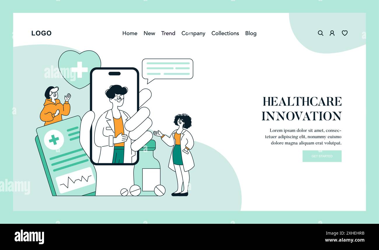 Advancing healthcare technology Stock Vector Images - Alamy