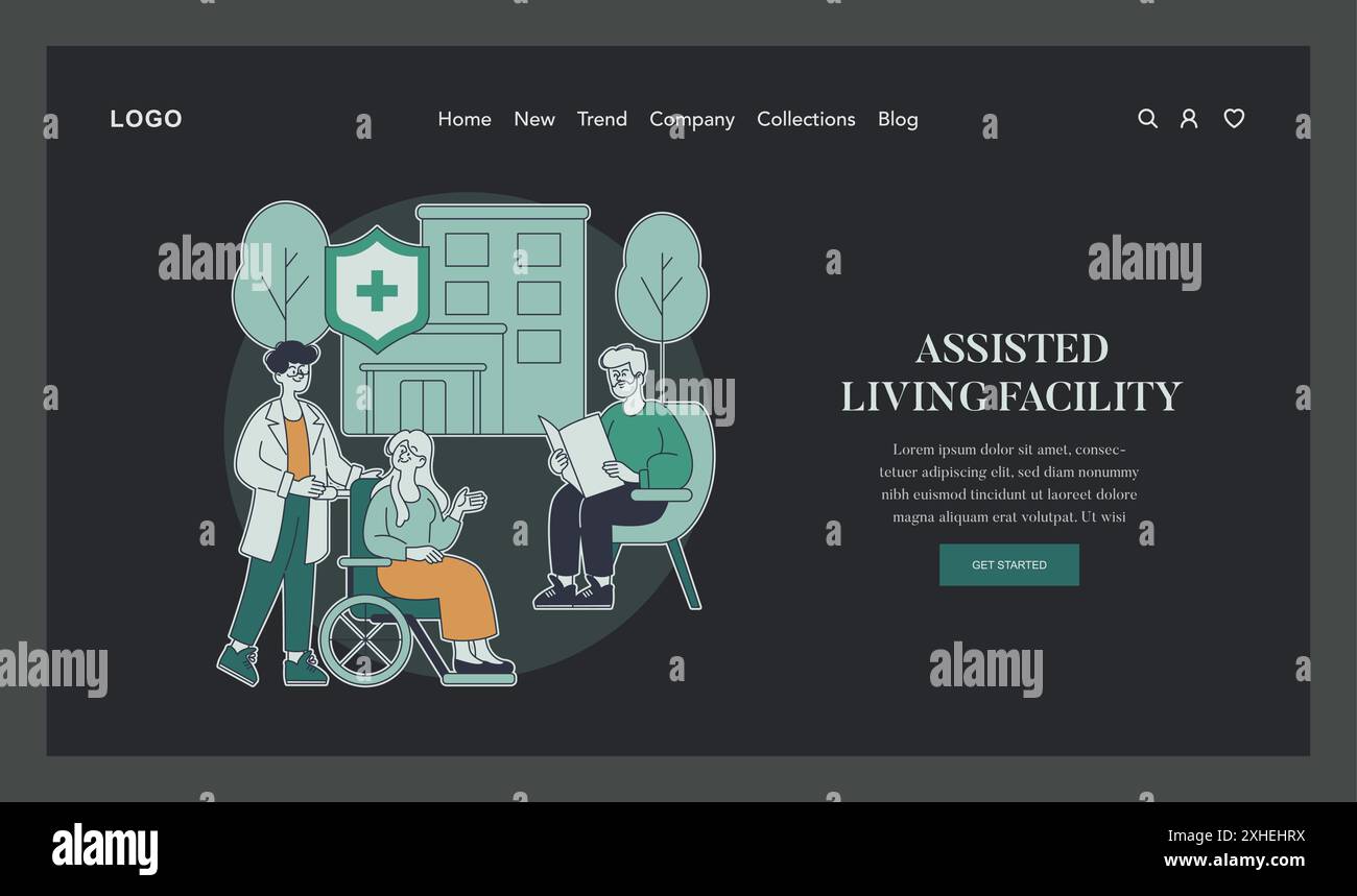 Caring medical facility Stock Vector Images - Alamy