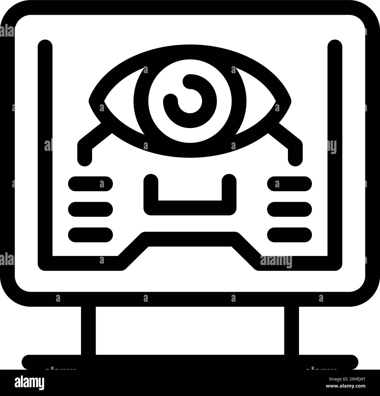 Computer vision technology is scanning and tracking eye movement Stock ...