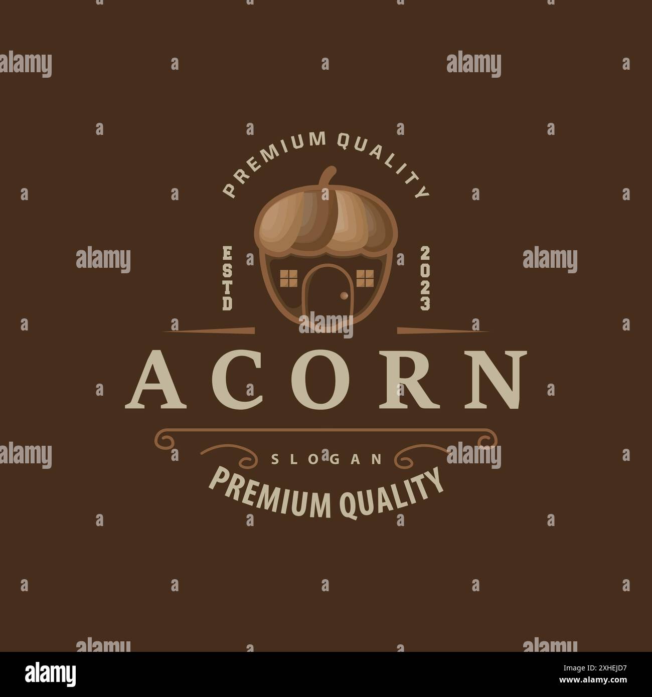 Acorn logo Stock Vector Images - Alamy