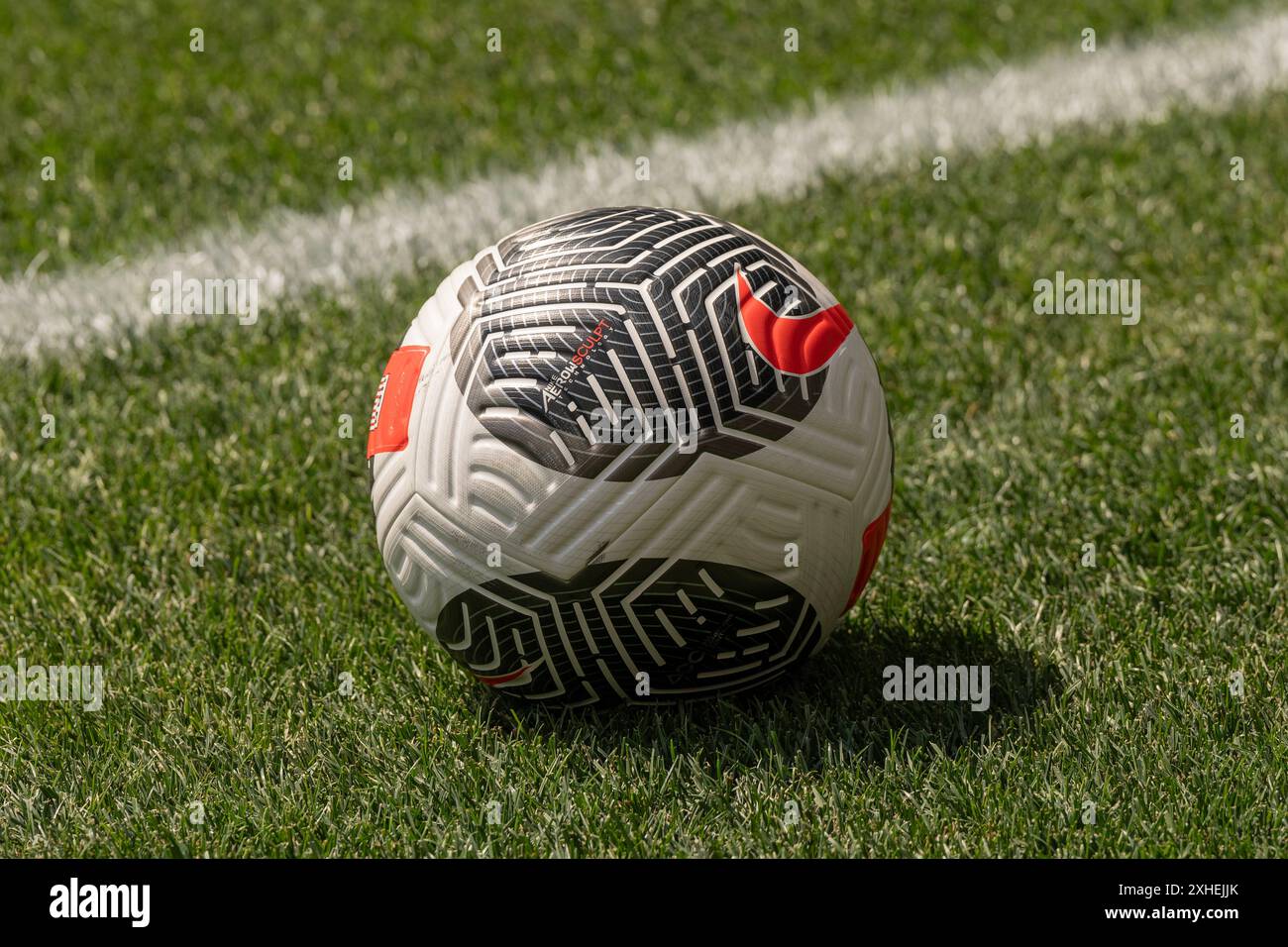 Nike Aerowsculpt soccer ball seen during USWNT versus Mexico pre ...