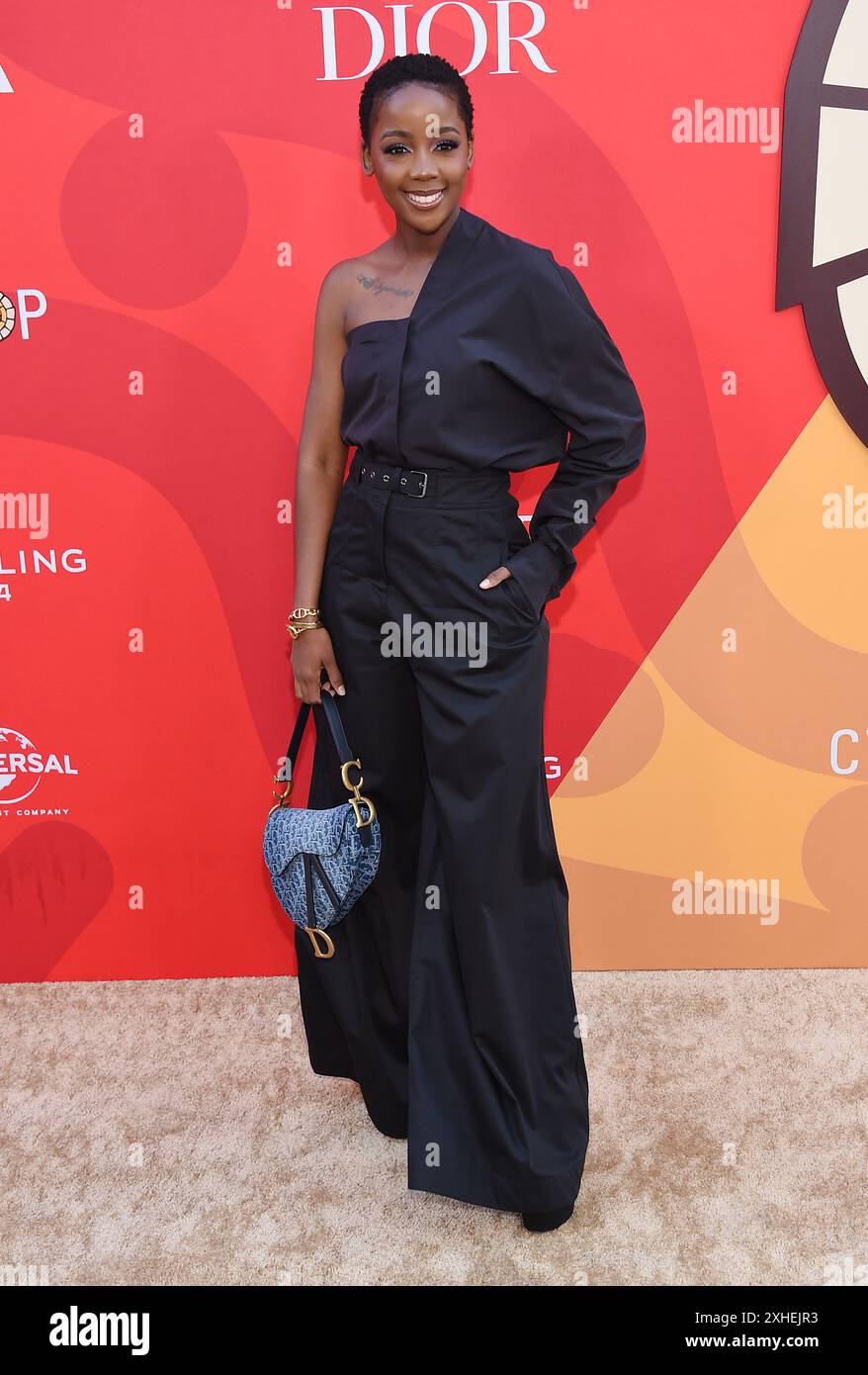 Thuso Mbedu arriving to the Charlize Theron Africa Outreach Project ...