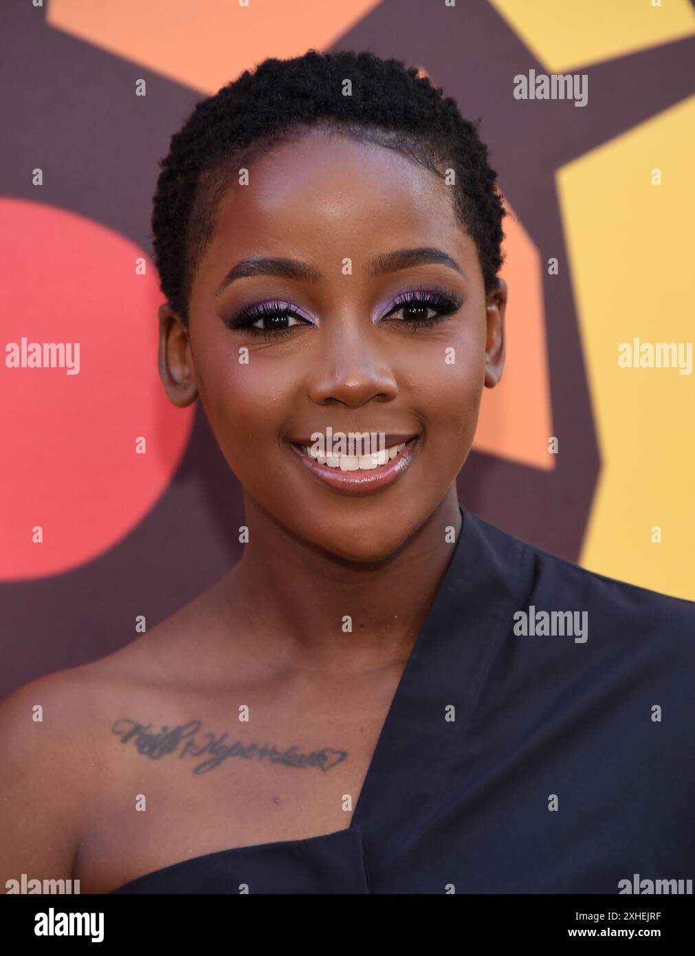 Thuso Mbedu arriving to the Charlize Theron Africa Outreach Project ...