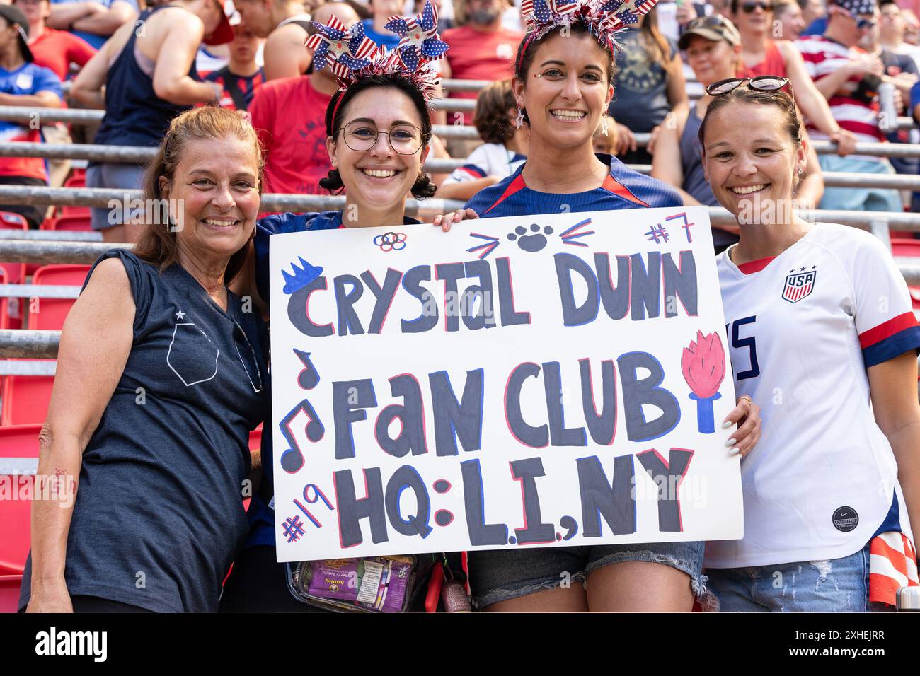 Fans attend USWNT versus Mexico pre-Olympic friendly match at Red Bull ...
