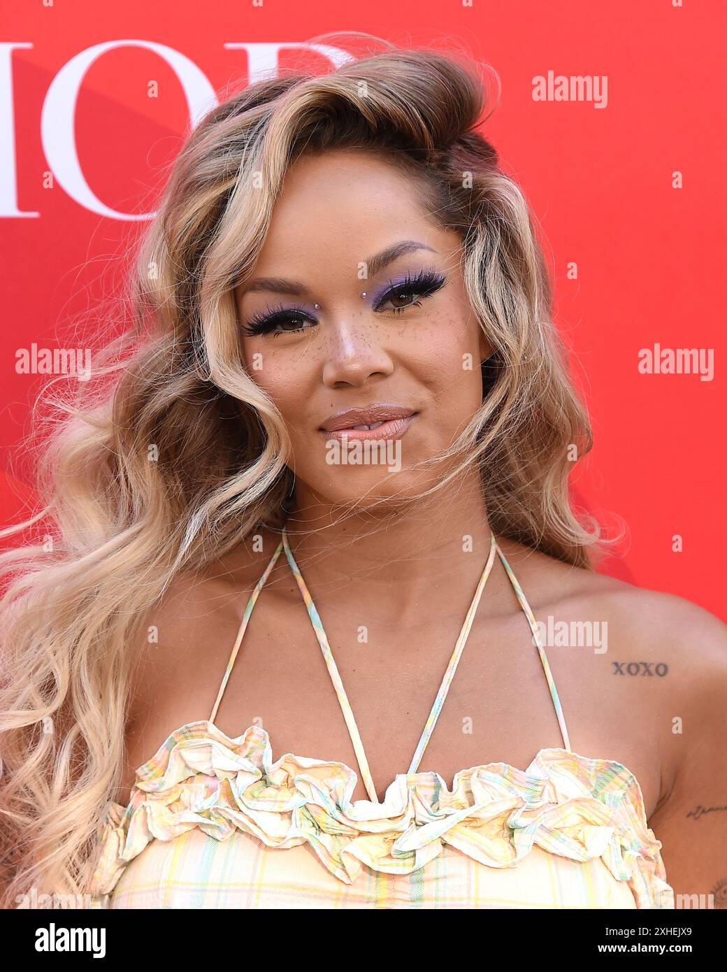 Tanner Adell arriving to the Charlize Theron Africa Outreach Project ...