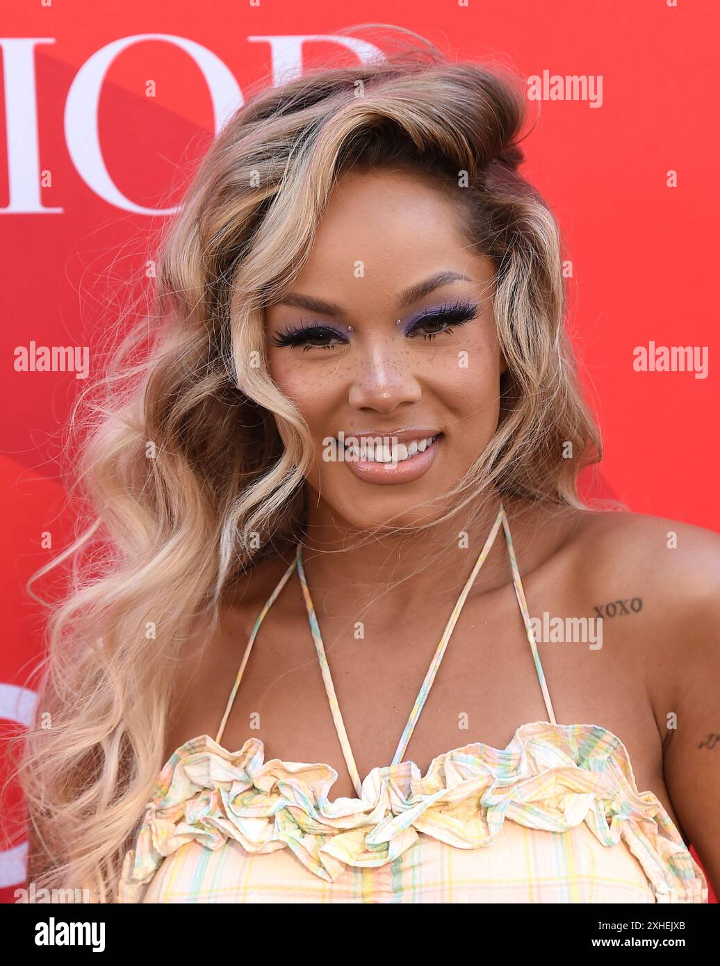 Tanner Adell arriving to the Charlize Theron Africa Outreach Project ...