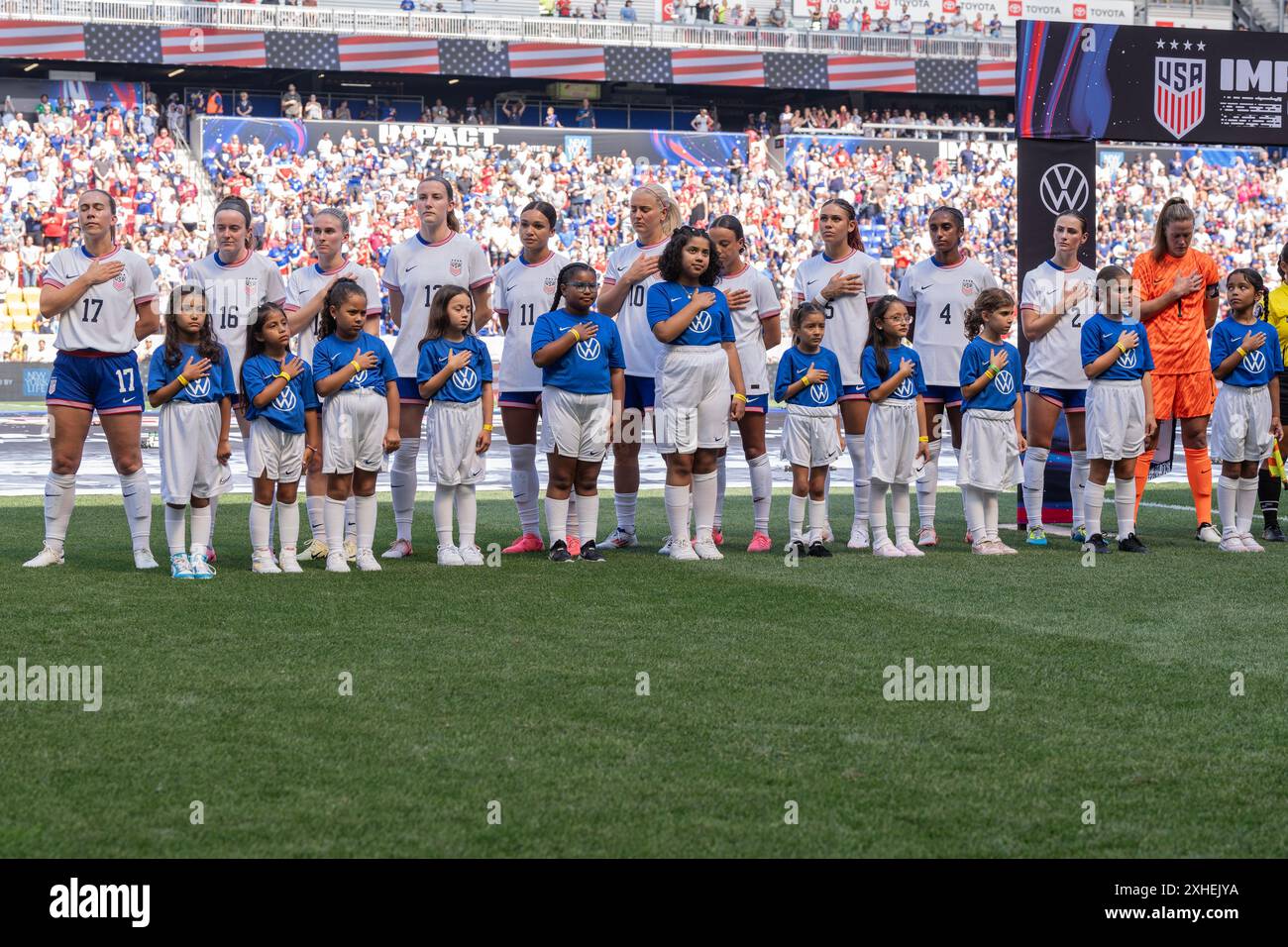 Starting eleven of USWNT team seen before pre-Olympic friendly match ...