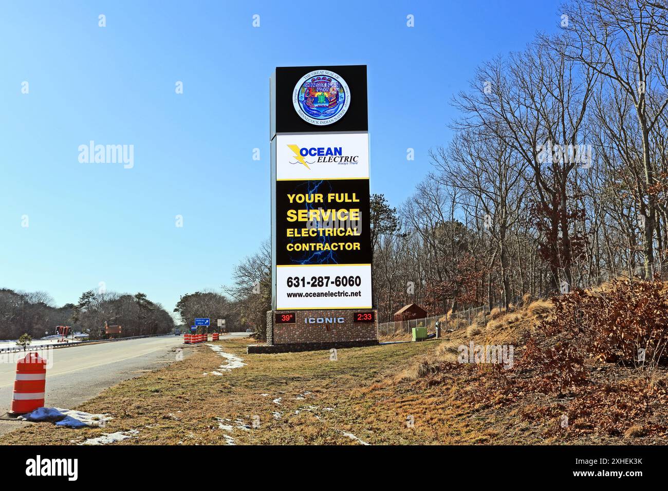 Electronic billboard, Sunrise Highway, Southampton, Long Island, New ...