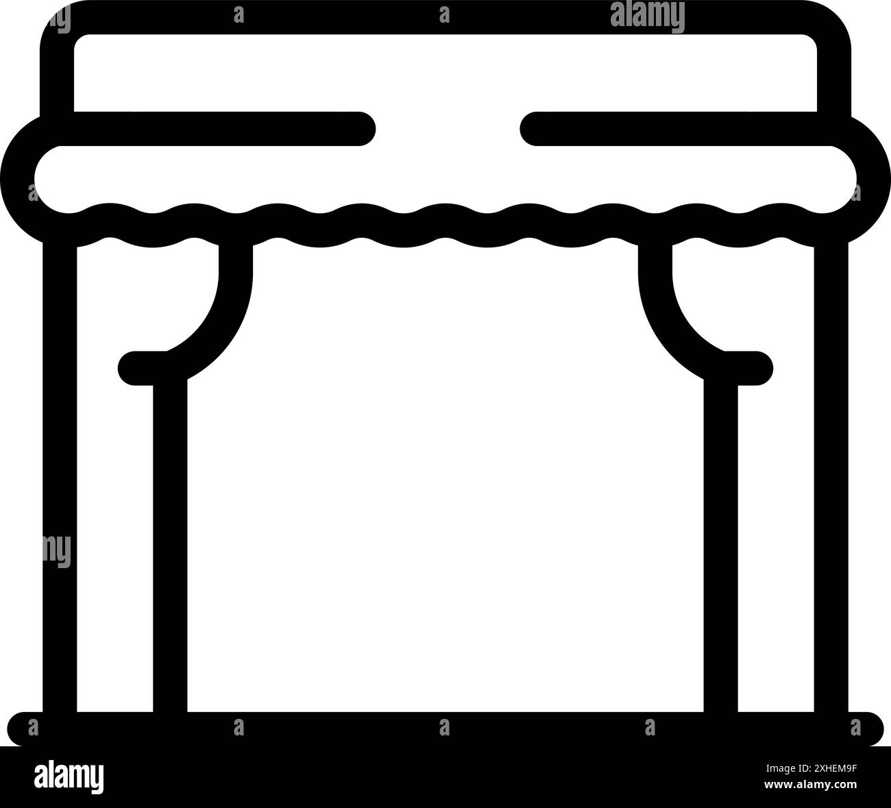 Canopy tent is protecting from sun and rain for outdoor events Stock ...