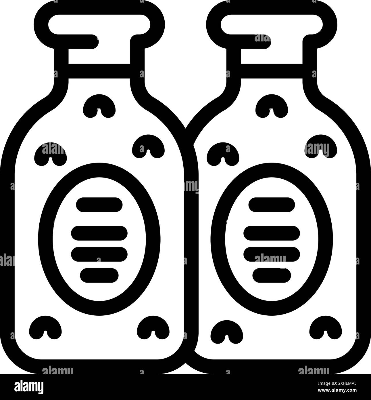 Kombucha bottle fermented tea Stock Vector Images - Alamy