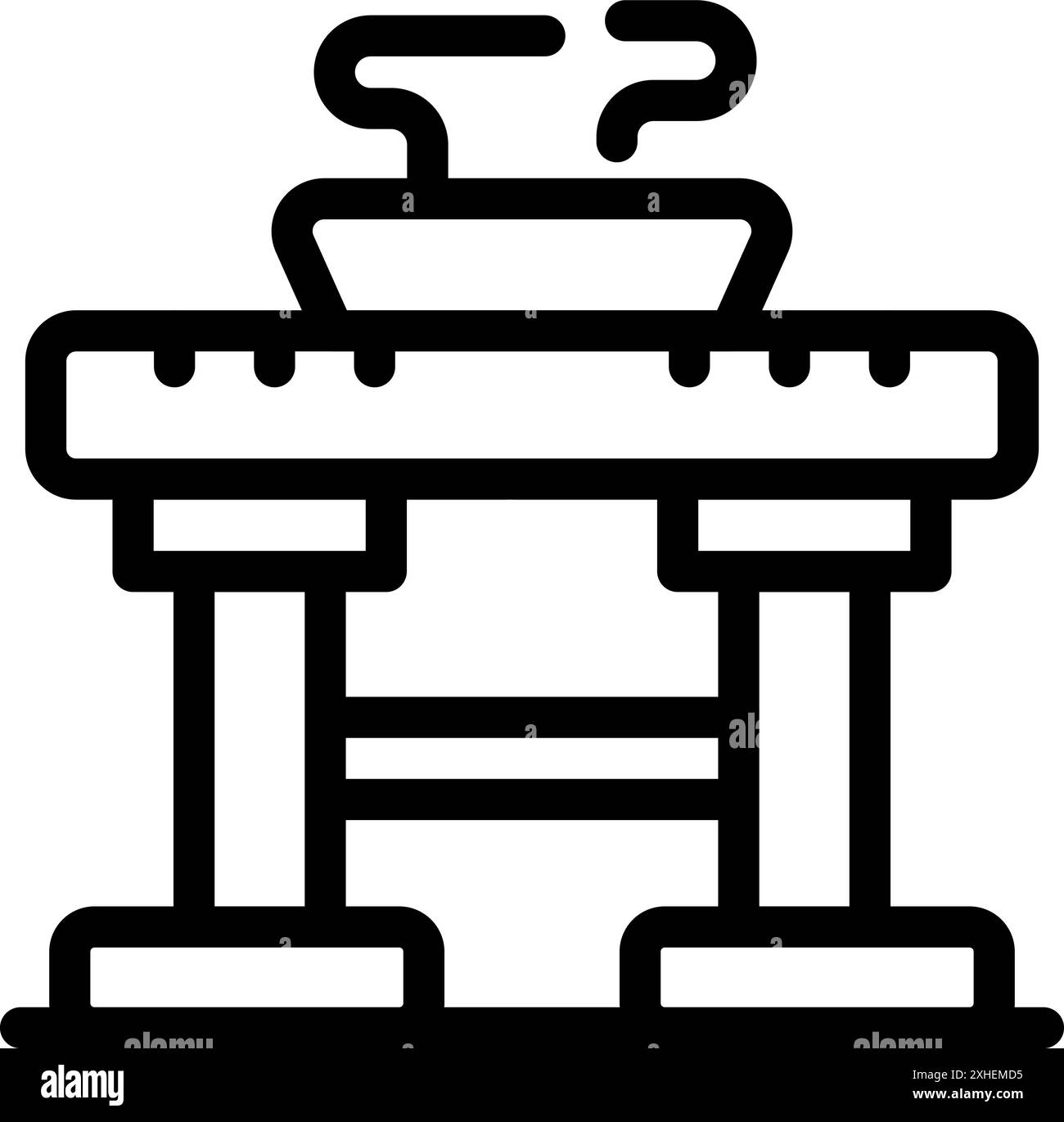 Factory equipment processing food with conveyor belt transporting product Stock Vector Image ...