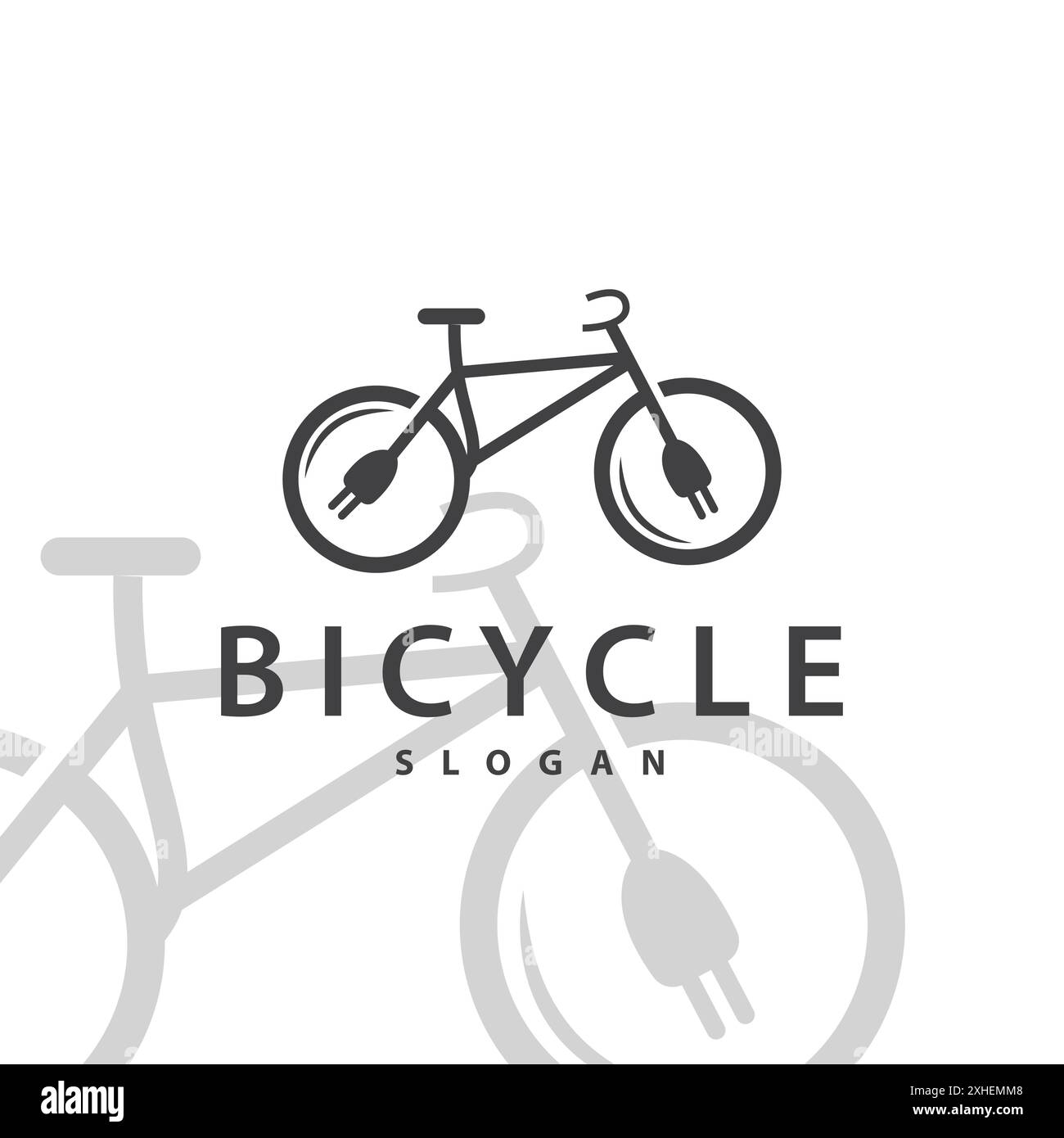 Minimalist retro bicycle wheel Stock Vector Images - Alamy
