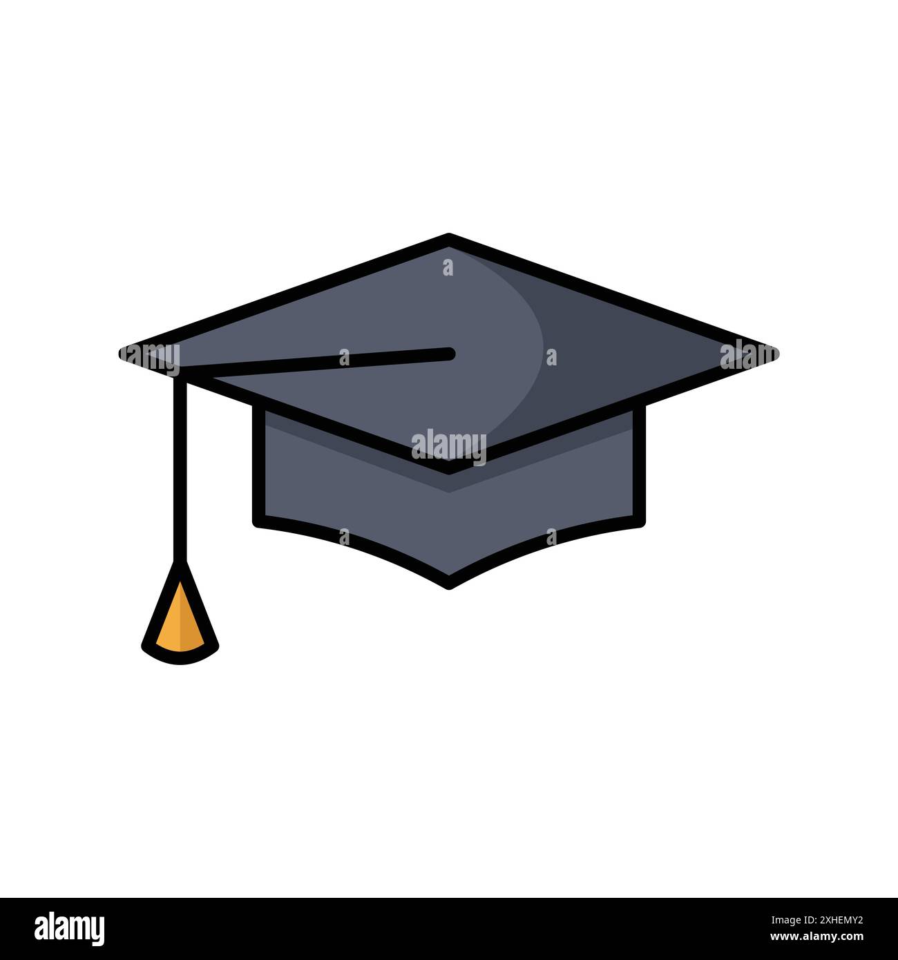 graduation cap icon vector design template in white background Stock ...