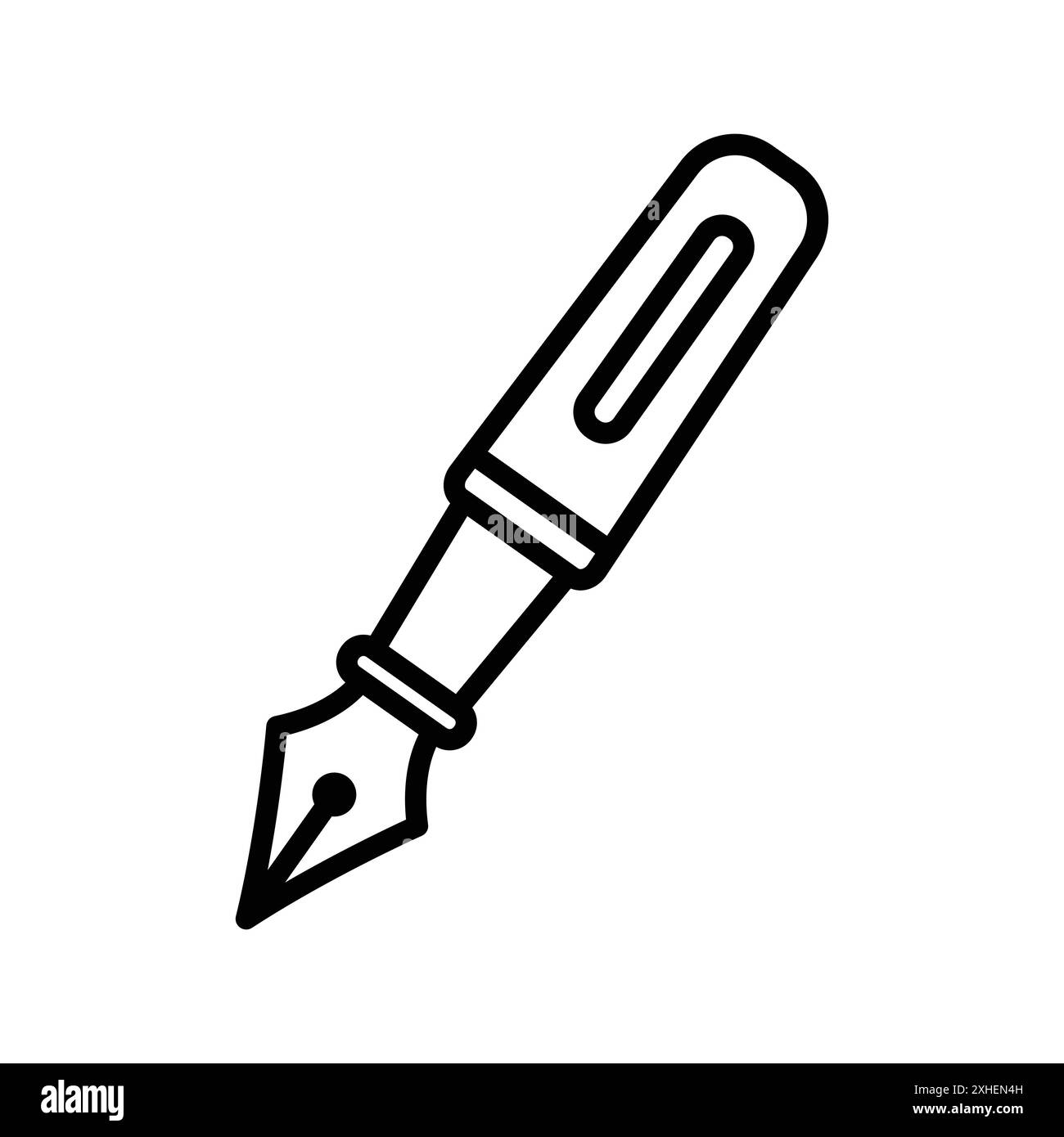 fountain pen icon vector design template in white background Stock ...