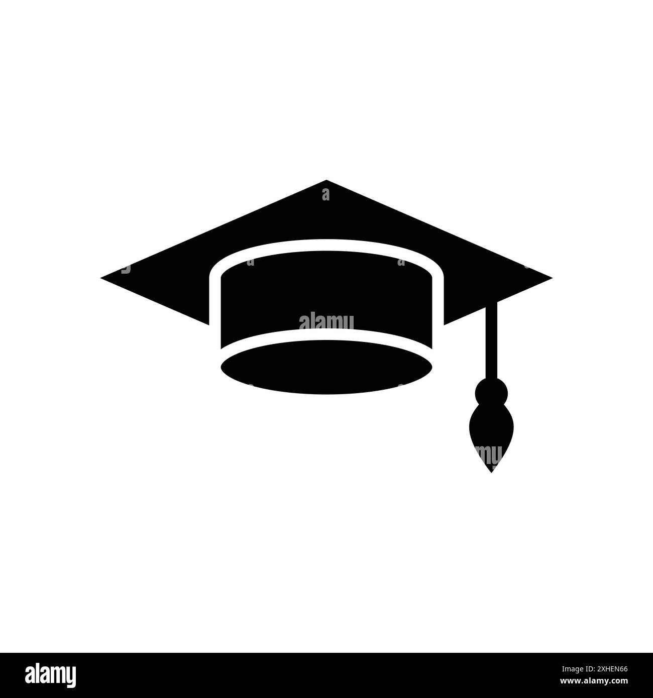 graduation cap icon vector design template in white background Stock ...