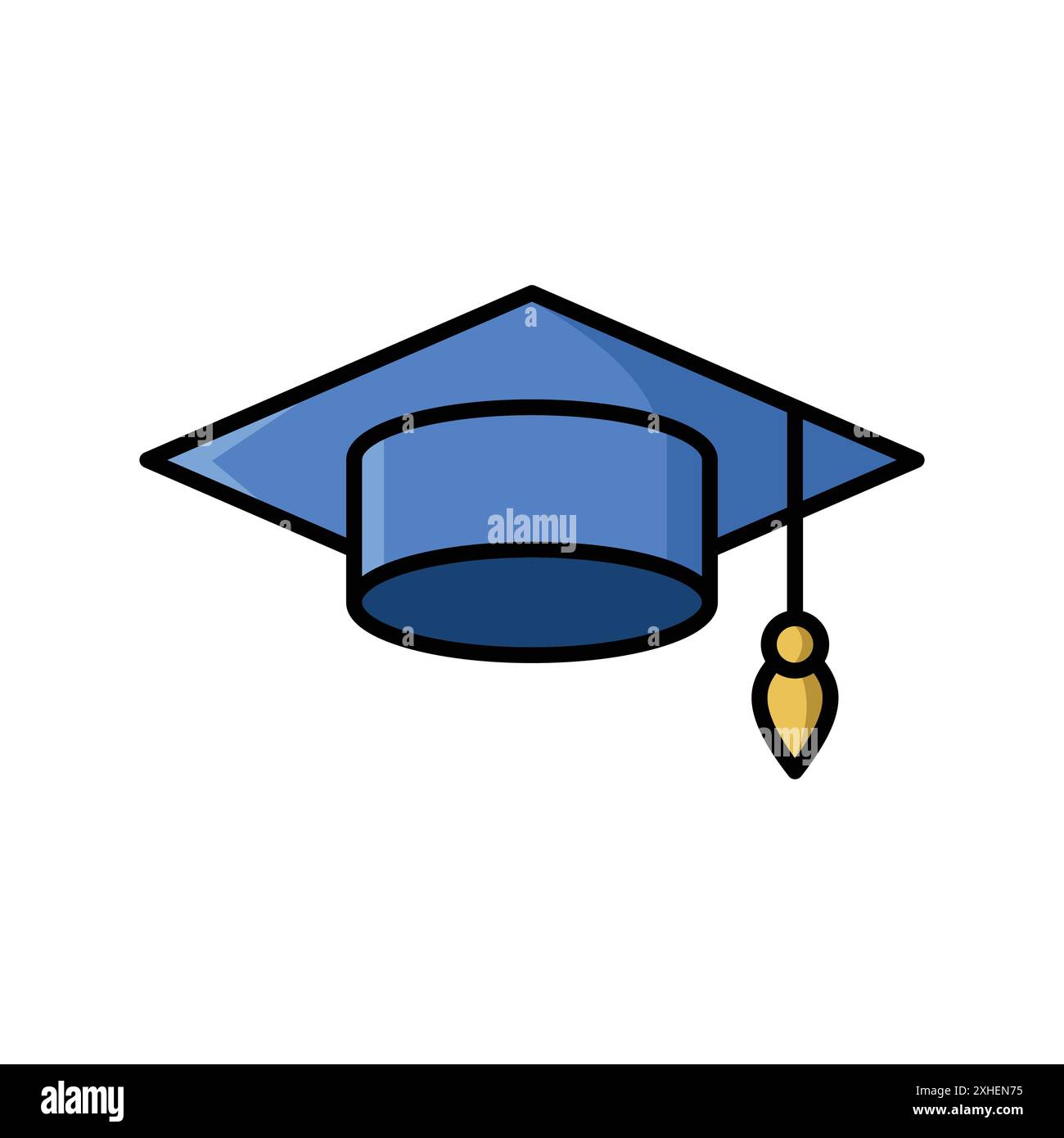 graduation cap icon vector design template in white background Stock ...