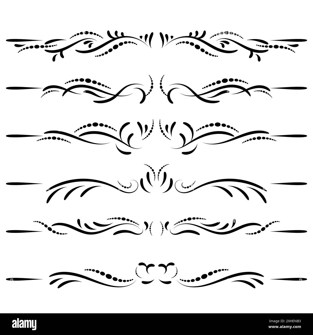 Fashion dividers. Underlines and text separators. Vector collection ...