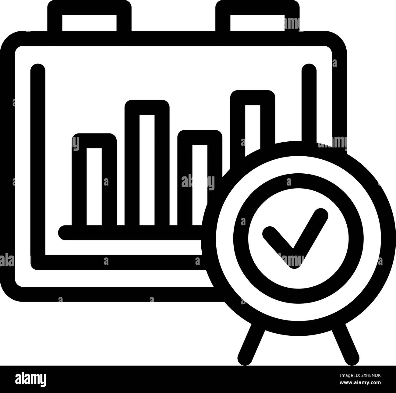 This simple black and white icon represents the concept of positive ...