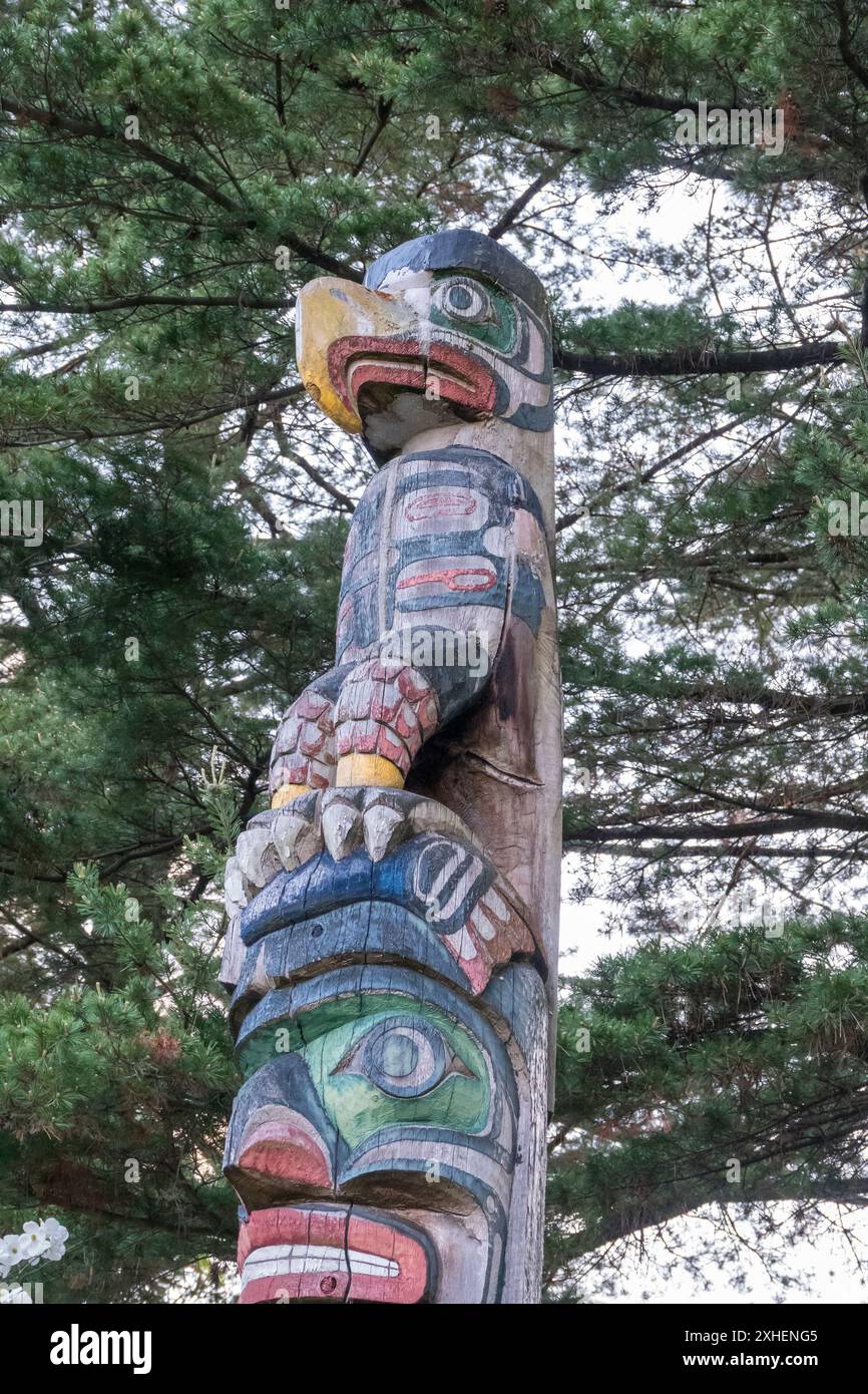 The Victoria - Morioka Friendship Pole in the grounds of Morioka Castle ...