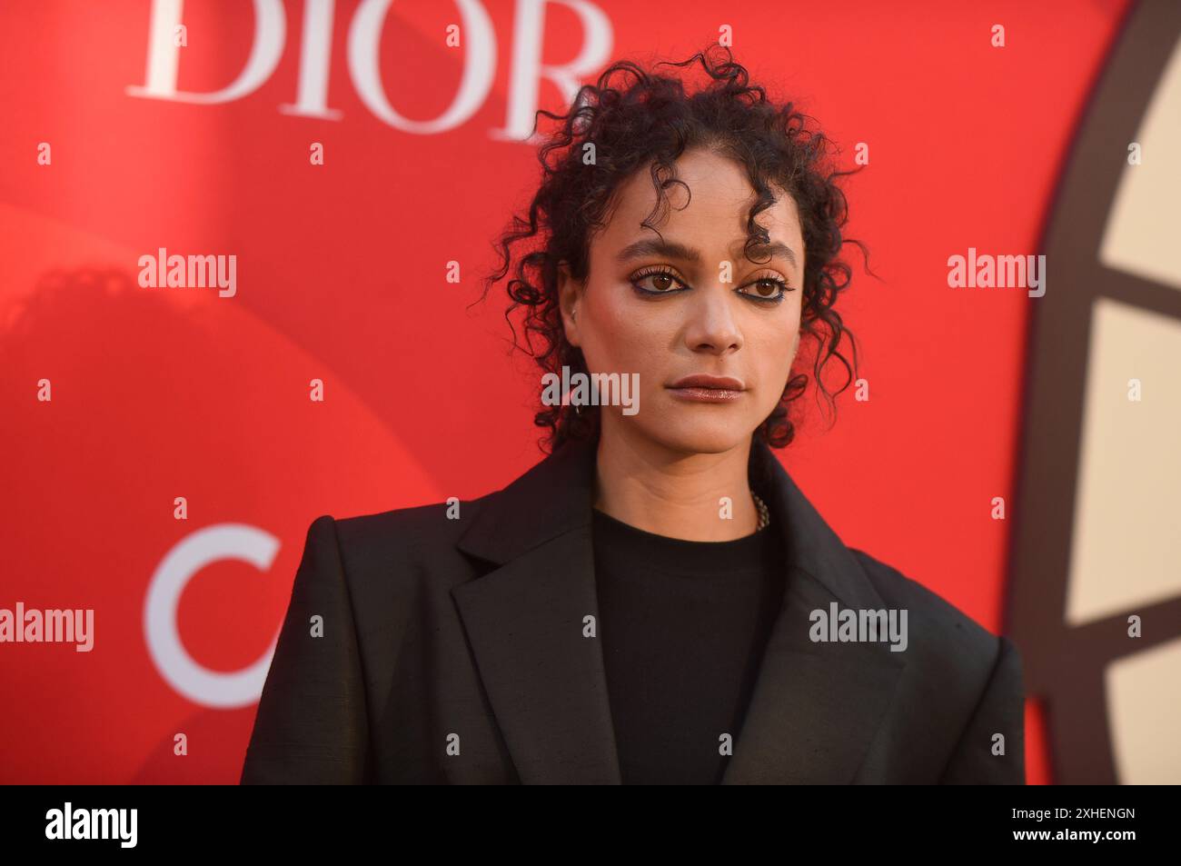 Sasha Lane arrives at the Africa Outreach Project Block Party on Saturday, July 13, 2024, in Los ...