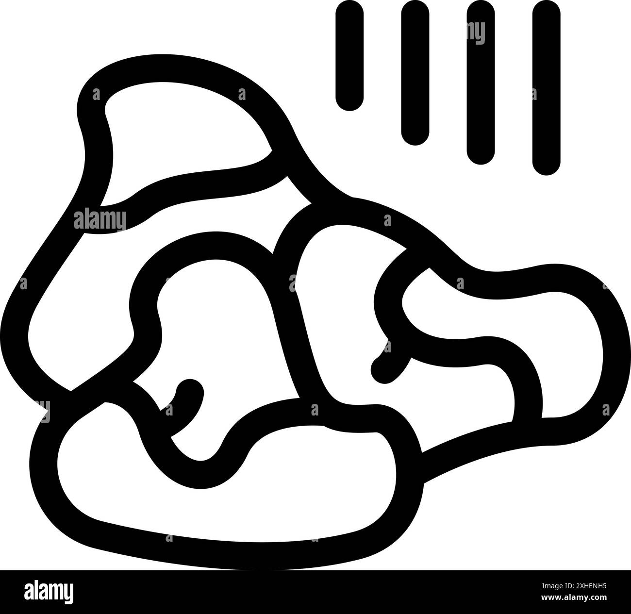 Line drawing of hiking boots with metal spikes for walking on ice and ...