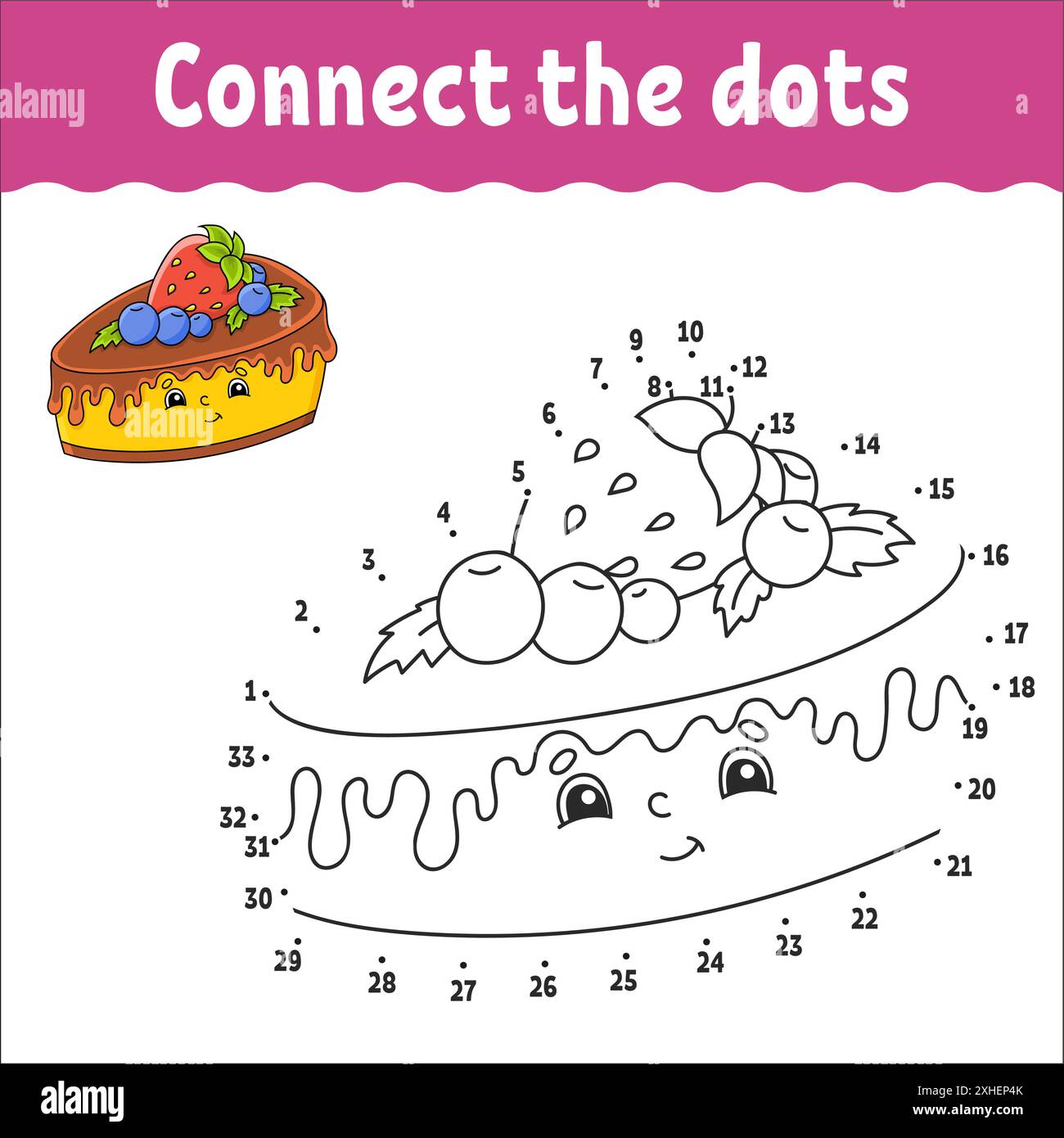 Dot to dot. Draw a line. Handwriting practice. Learning numbers for ...