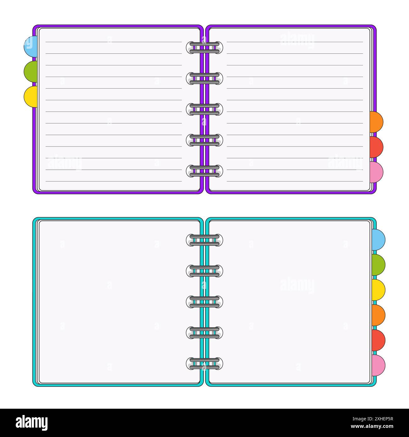 Open notepad for notes. Subject in the office, at home. Vector ...