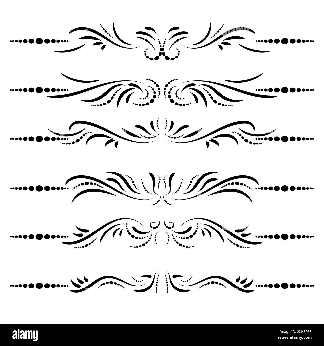 Fashion dividers. Underlines and text separators. Vector collection ...