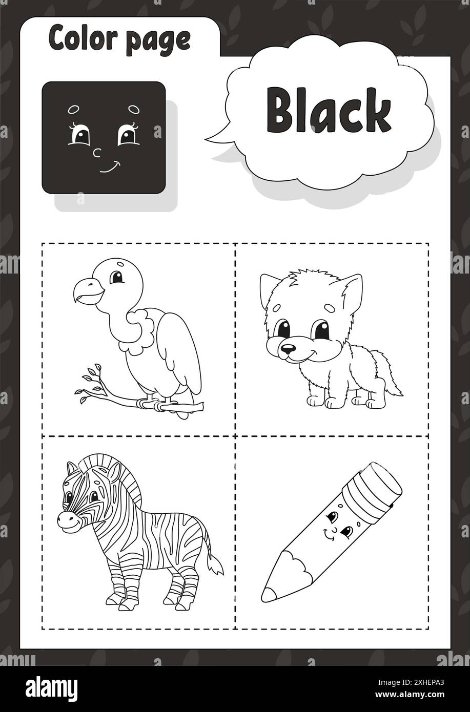 Coloring book. Learning colors. Color pictures. Flashcard for kids ...